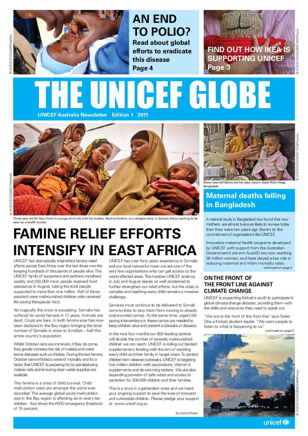 UNICEF Globe - Edition 1 by UNICEF Australia - Issuu