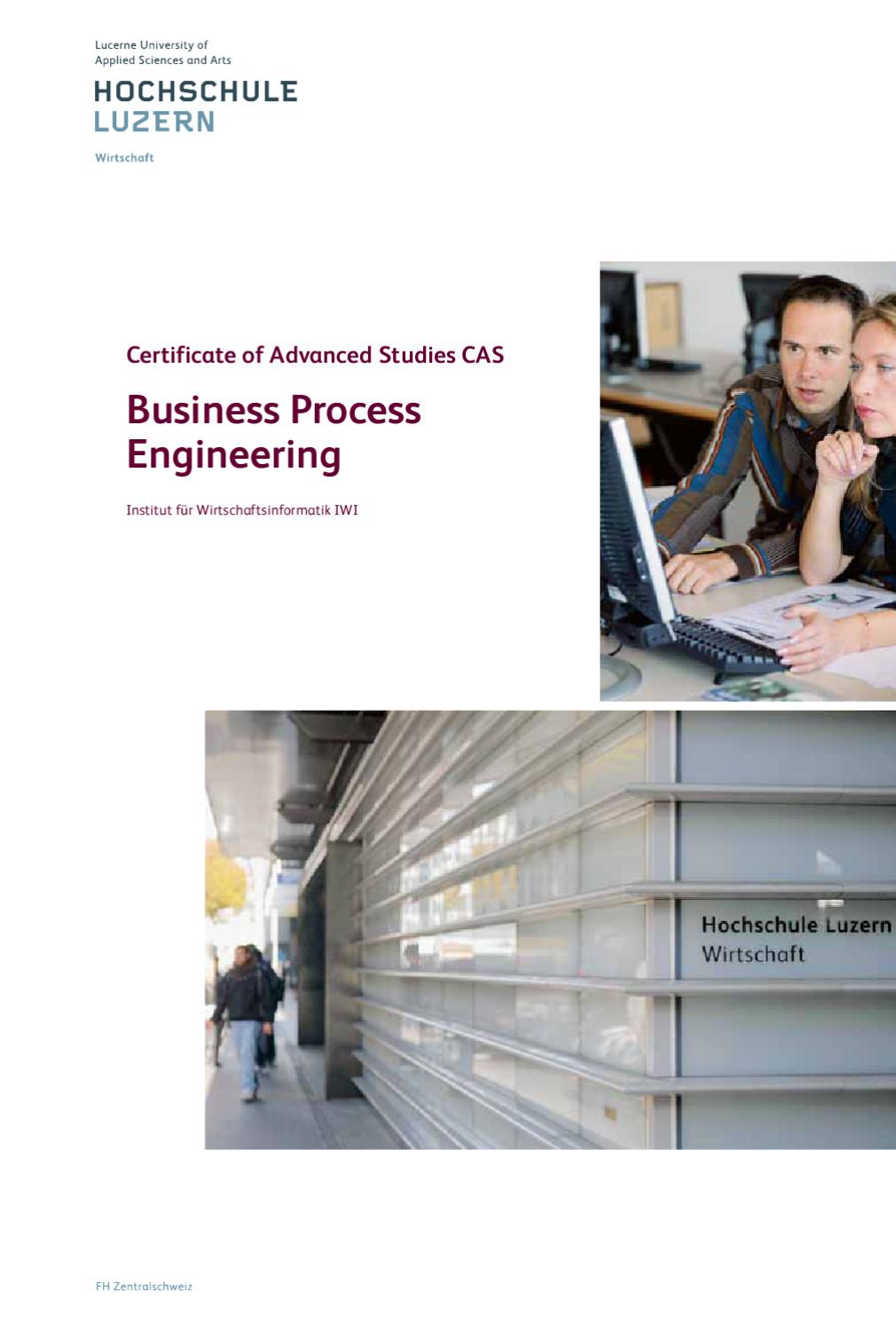 CAS Business Process Engineering by Hochschule Luzern - Issuu