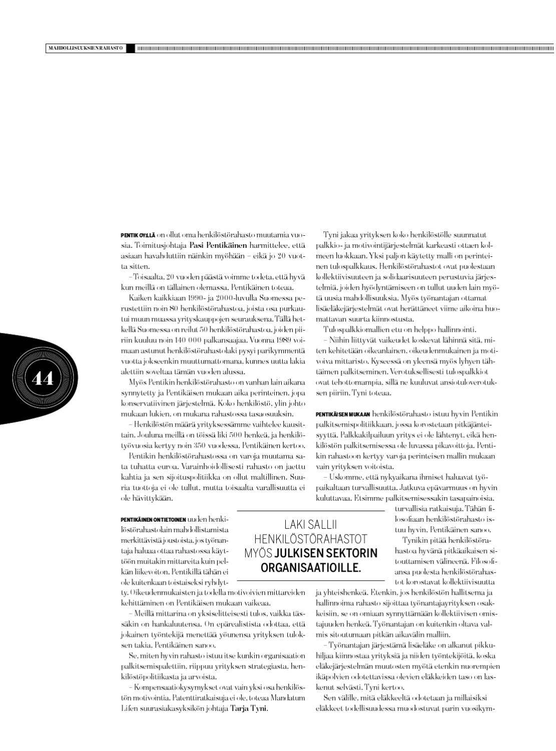 Mandatum Life Syksy 2011 by Mandatum Henkivakuutusyhtio - Issuu