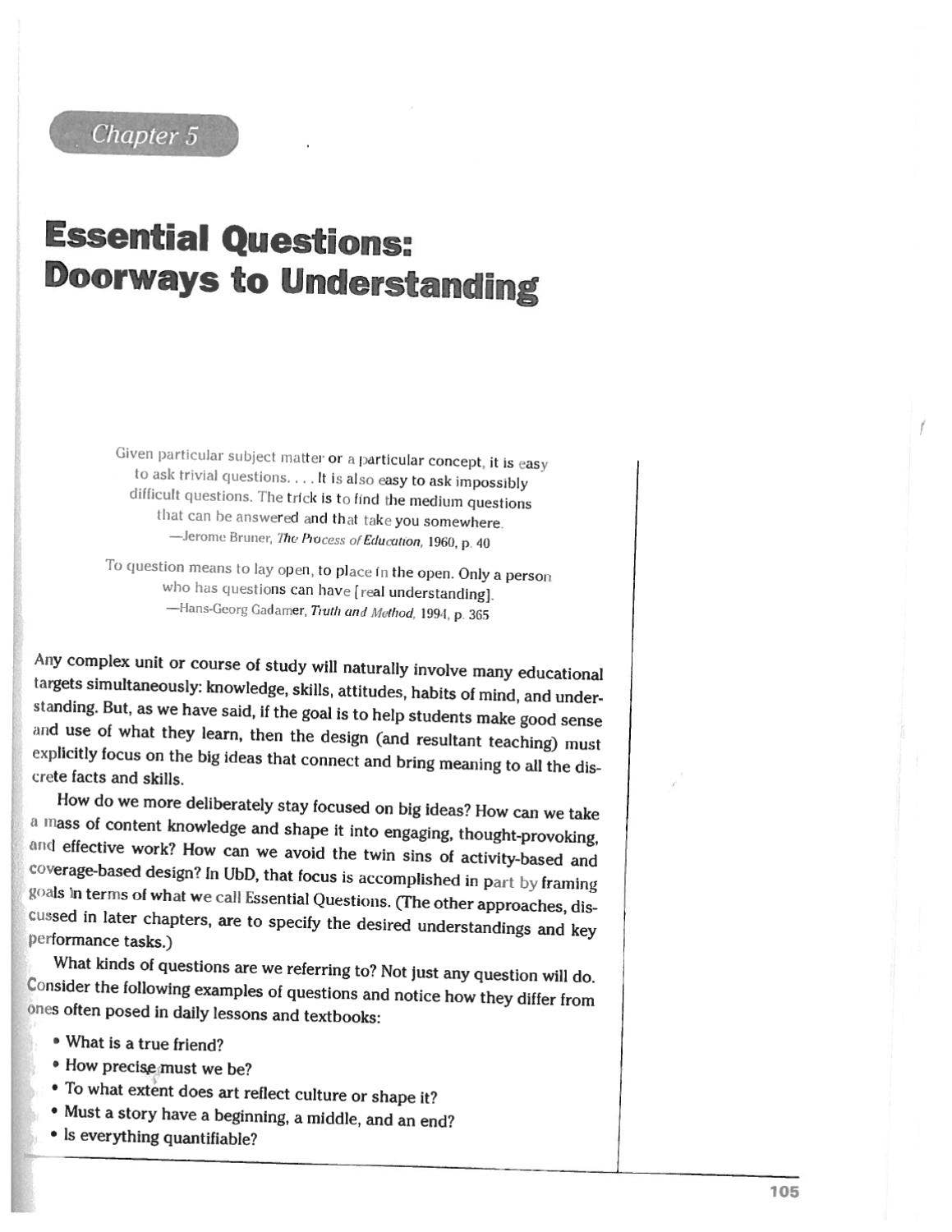 Essential Questions:Doorways to Understanding by Fusion Mixed Martial ...