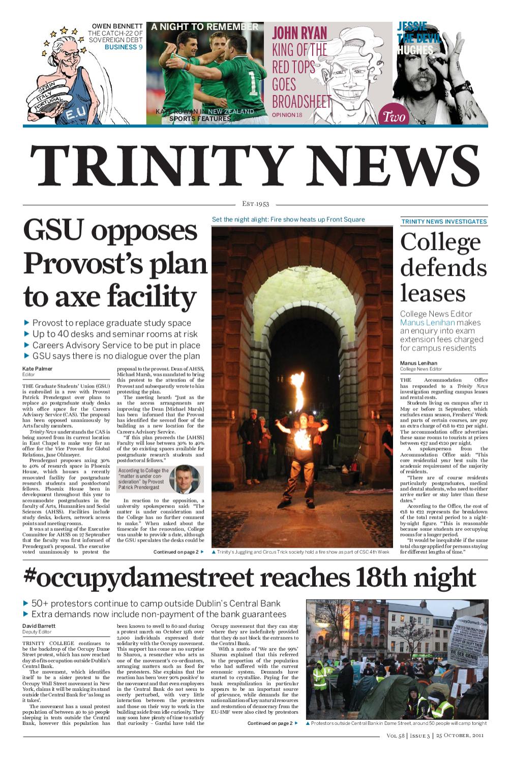 Issue 3 Trinity News 11-12 by Trinity News - Issuu