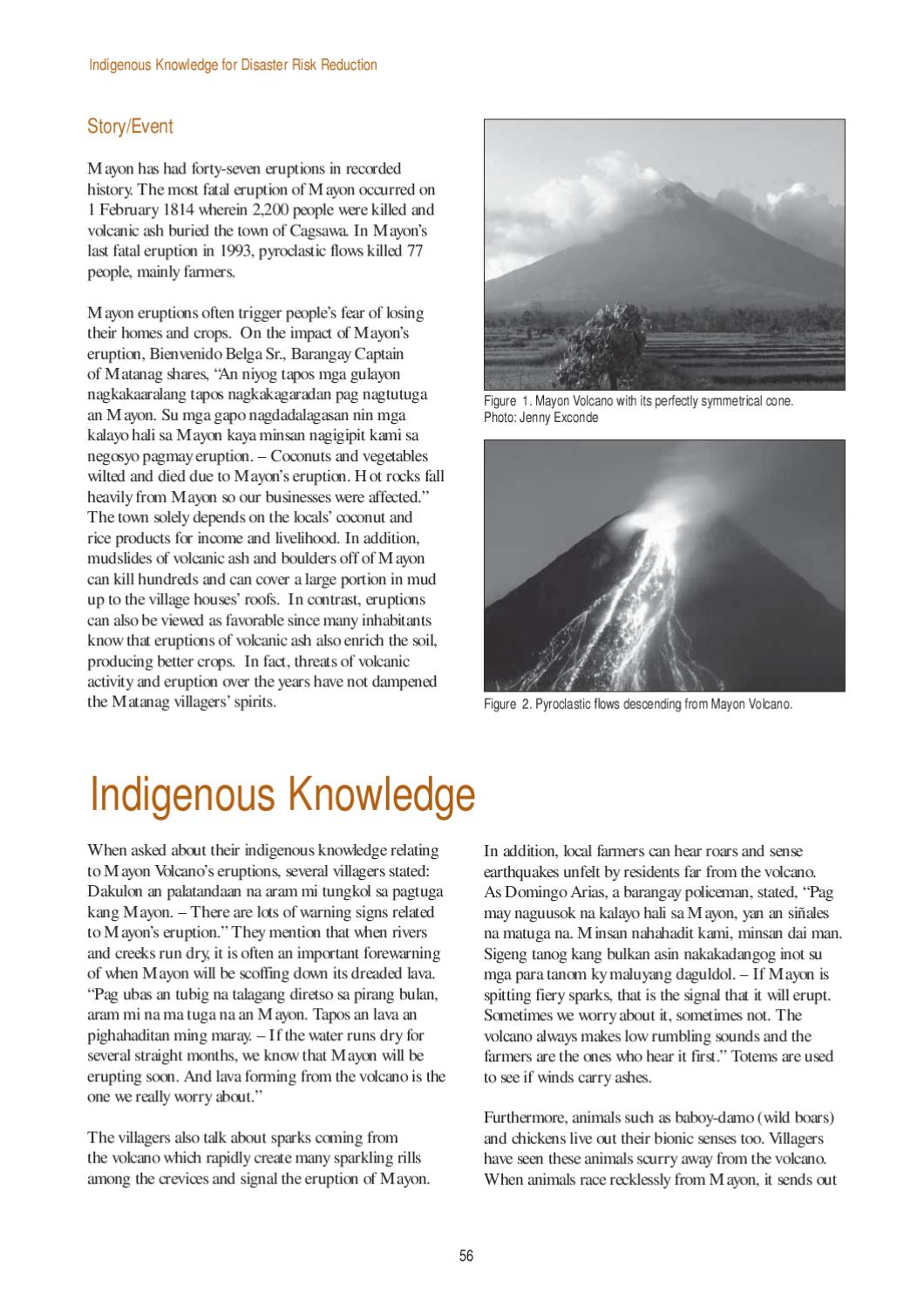 Indigenous Knowledge for Disaster Risk Reduction by Center for Disaster ...