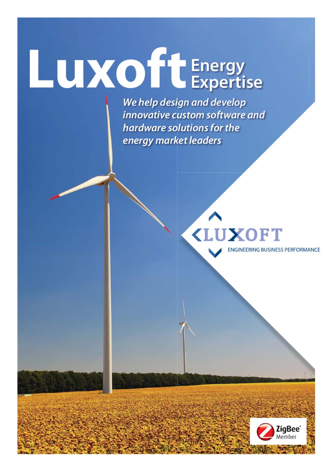 Luxoft Energy Expertise by Luxoft Company - Issuu