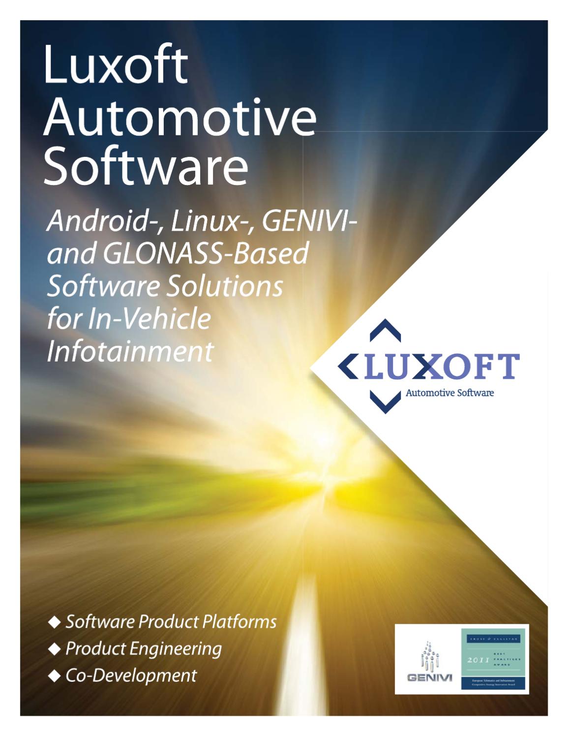 Luxoft Automotive Software by Luxoft Company - Issuu