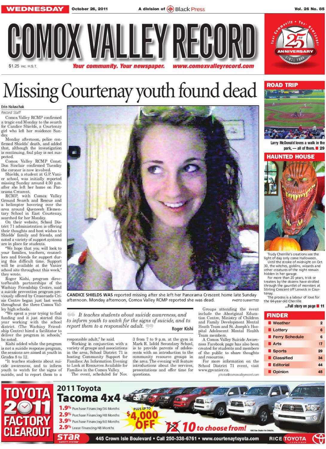 Wed October 26, 2011 Comox Valley Record by Comox Valley Record ...