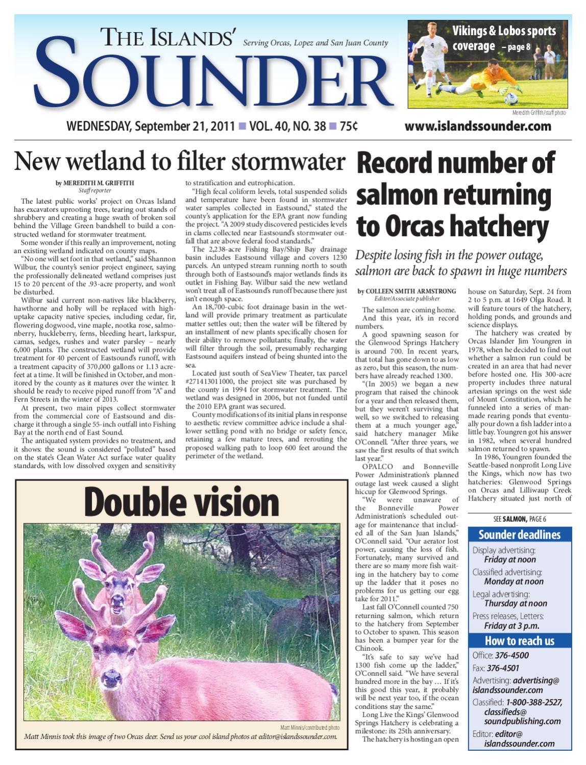 Islands' Sounder, September 21, 2011 by Sound Publishing - Issuu