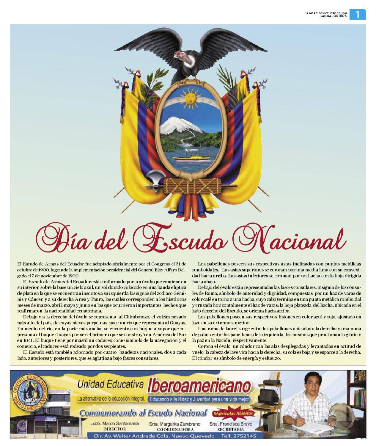 Dia del Escudo Nacional Los Rios by LA HORA Ecuador - Issuu