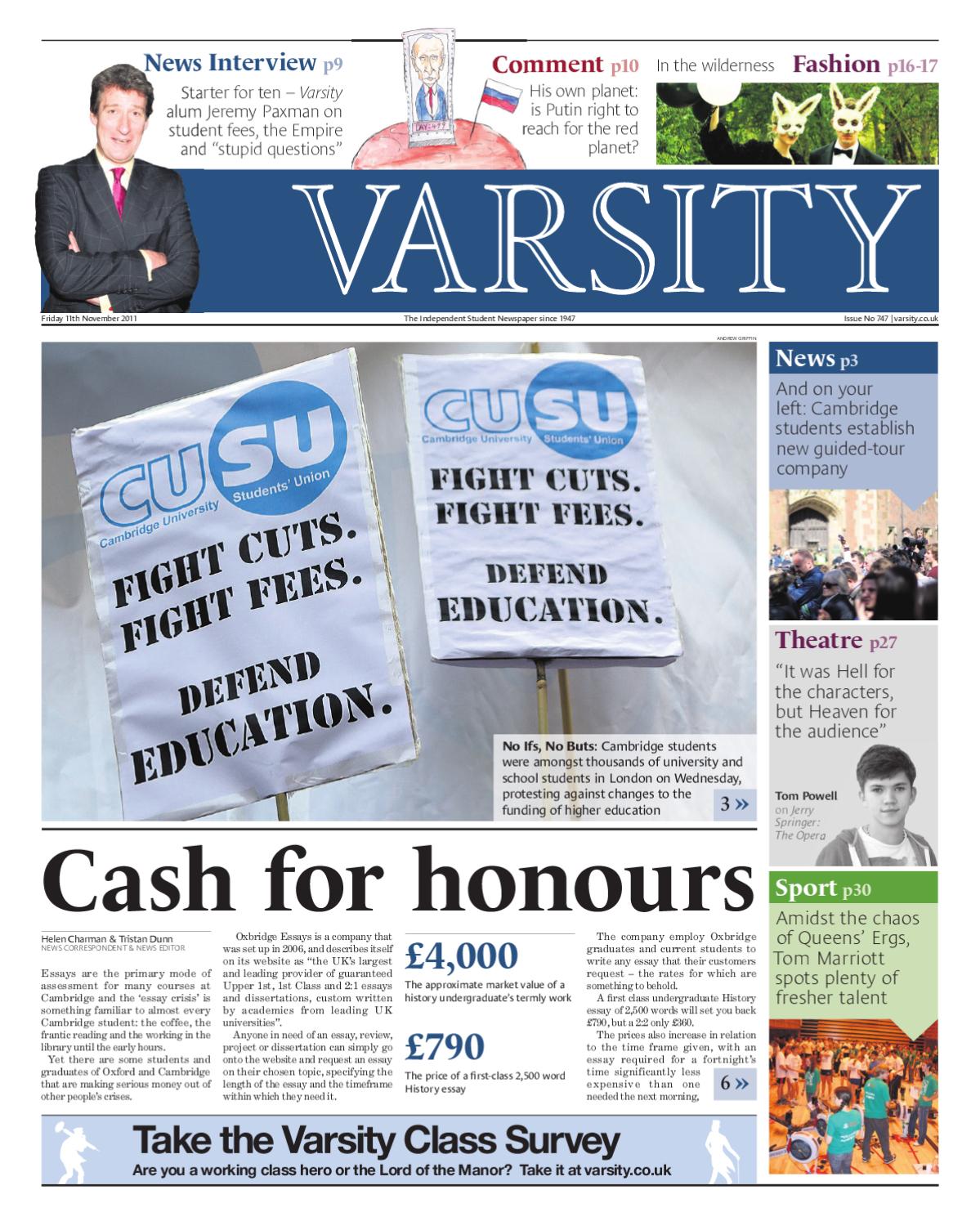 Varsity Issue 747 by Varsity Publications Ltd - Issuu