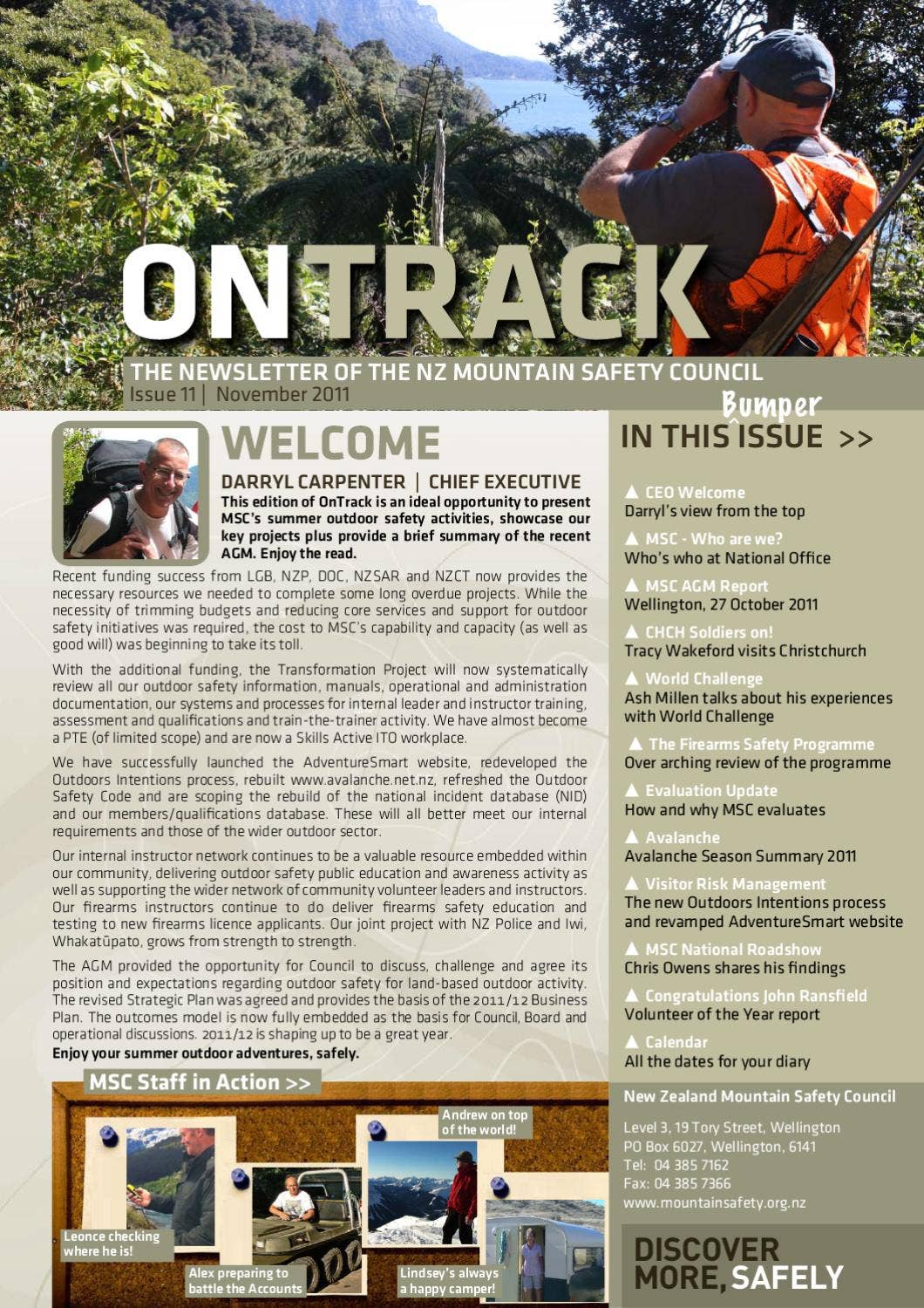 OnTrack - News letter of the NZ Mountain Safety Council by New Zealand ...