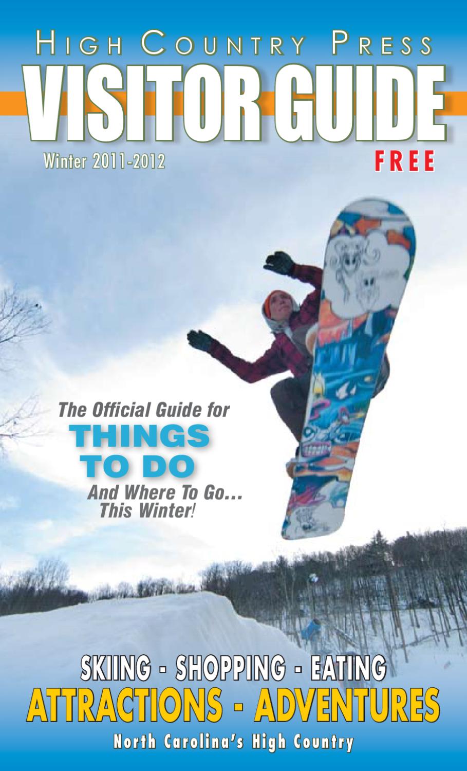 High Country Press Visitor Guide | Winter 2011-2012 by High Country ...