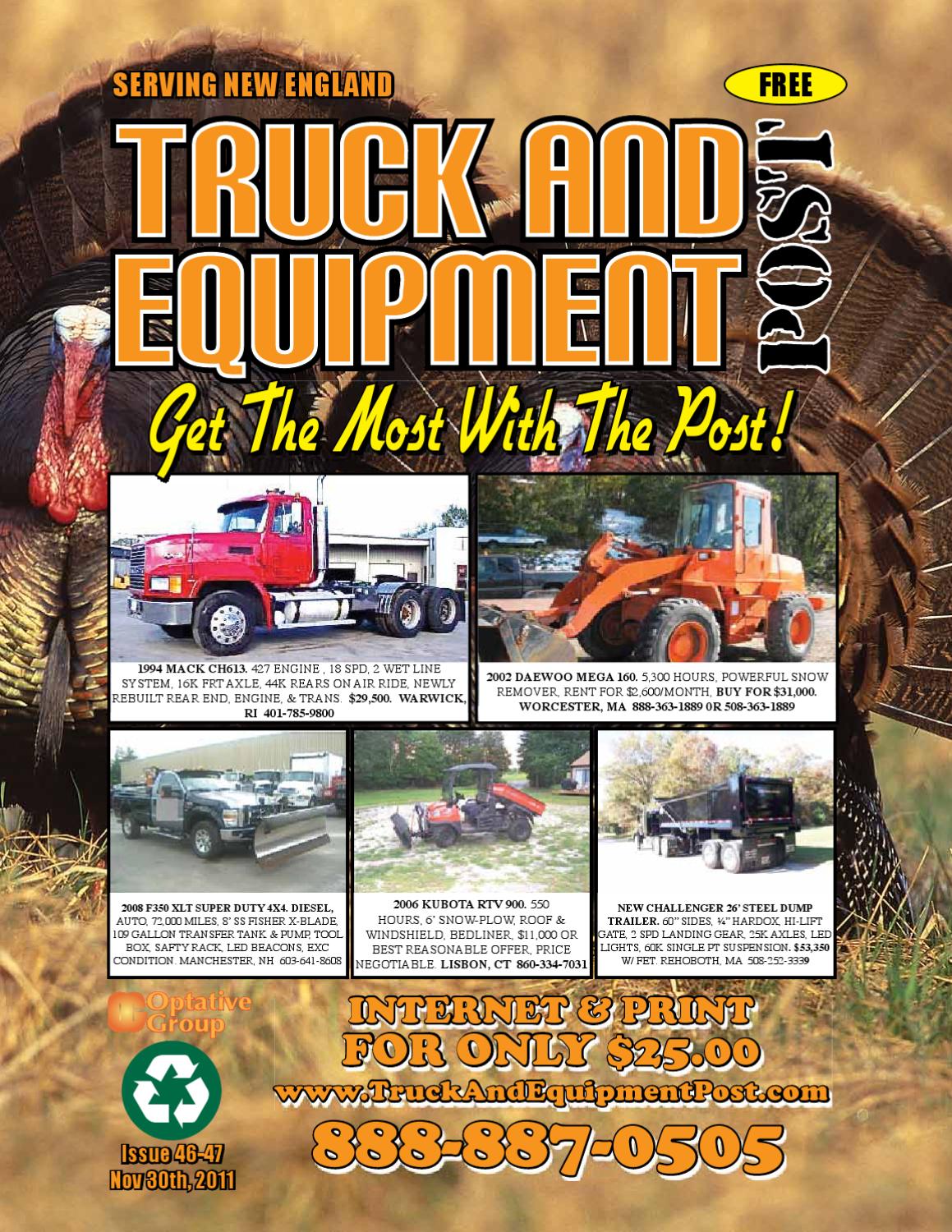 Truck And Equipment Post - Issue #46-47, 2011 by 1ClickAway - Issuu