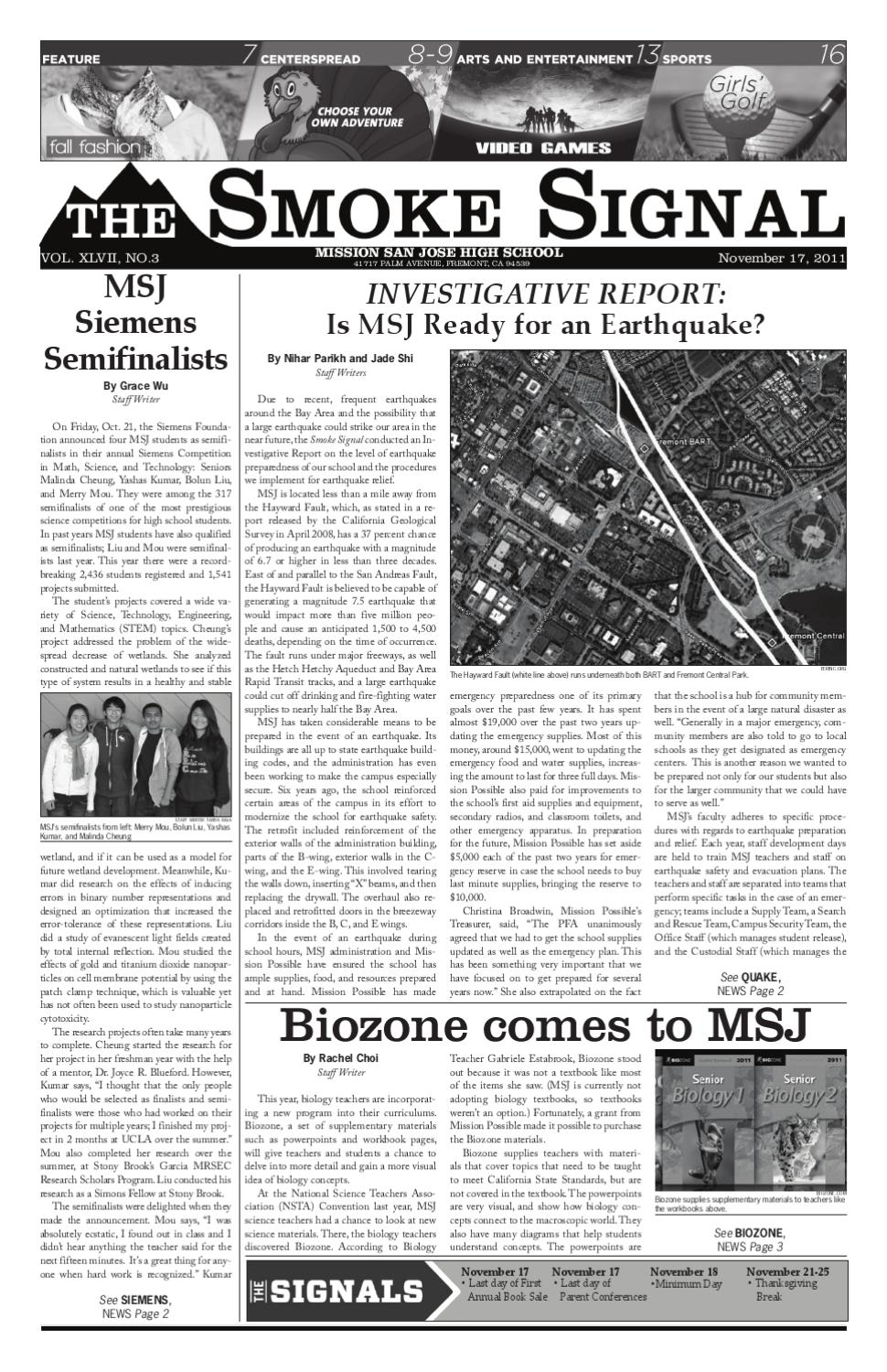 Vol. XLVII No. 3 by The Smoke Signal - Issuu