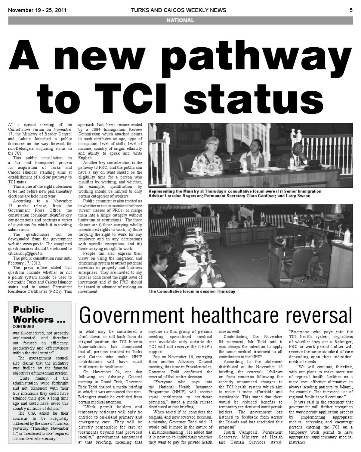 Turks and Caicos Weekly News by TC Weekly News - Issuu