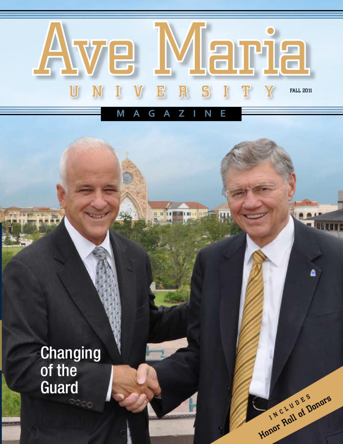 AMU Magazine Fall 2011 by Ave Maria University - Issuu