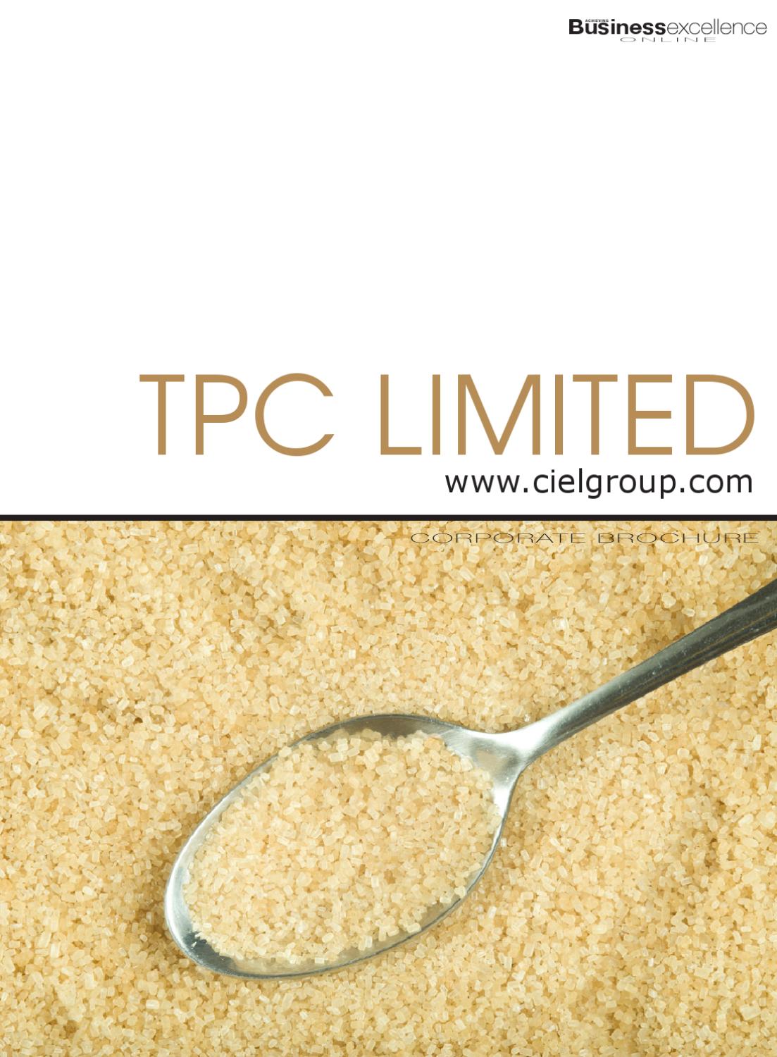 TPC Limited - Corporate Brochure by Business Excellence Magazine - Issuu