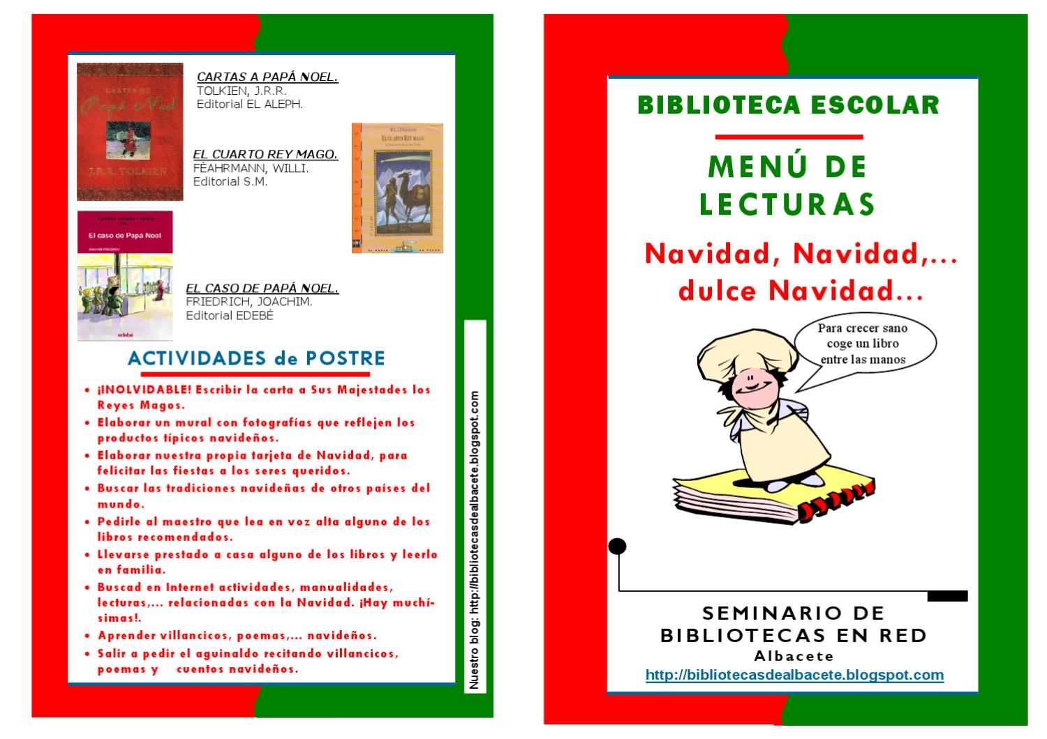 Menu de lecturas - Navidad by José Manuel Garrido Argandoña - Issuu