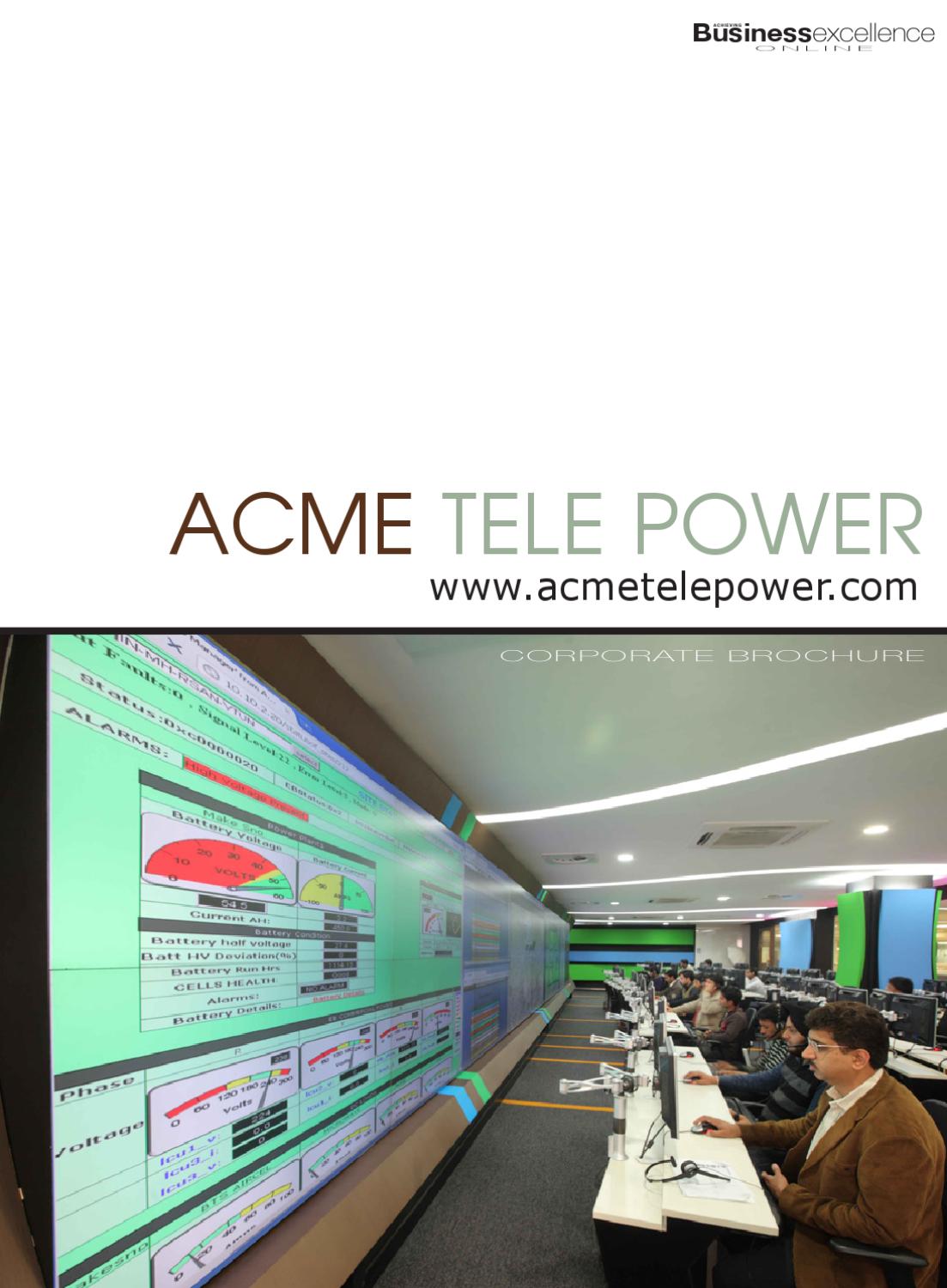 ACME_tele_MAY11_emea-bro by Business Excellence Magazine - Issuu