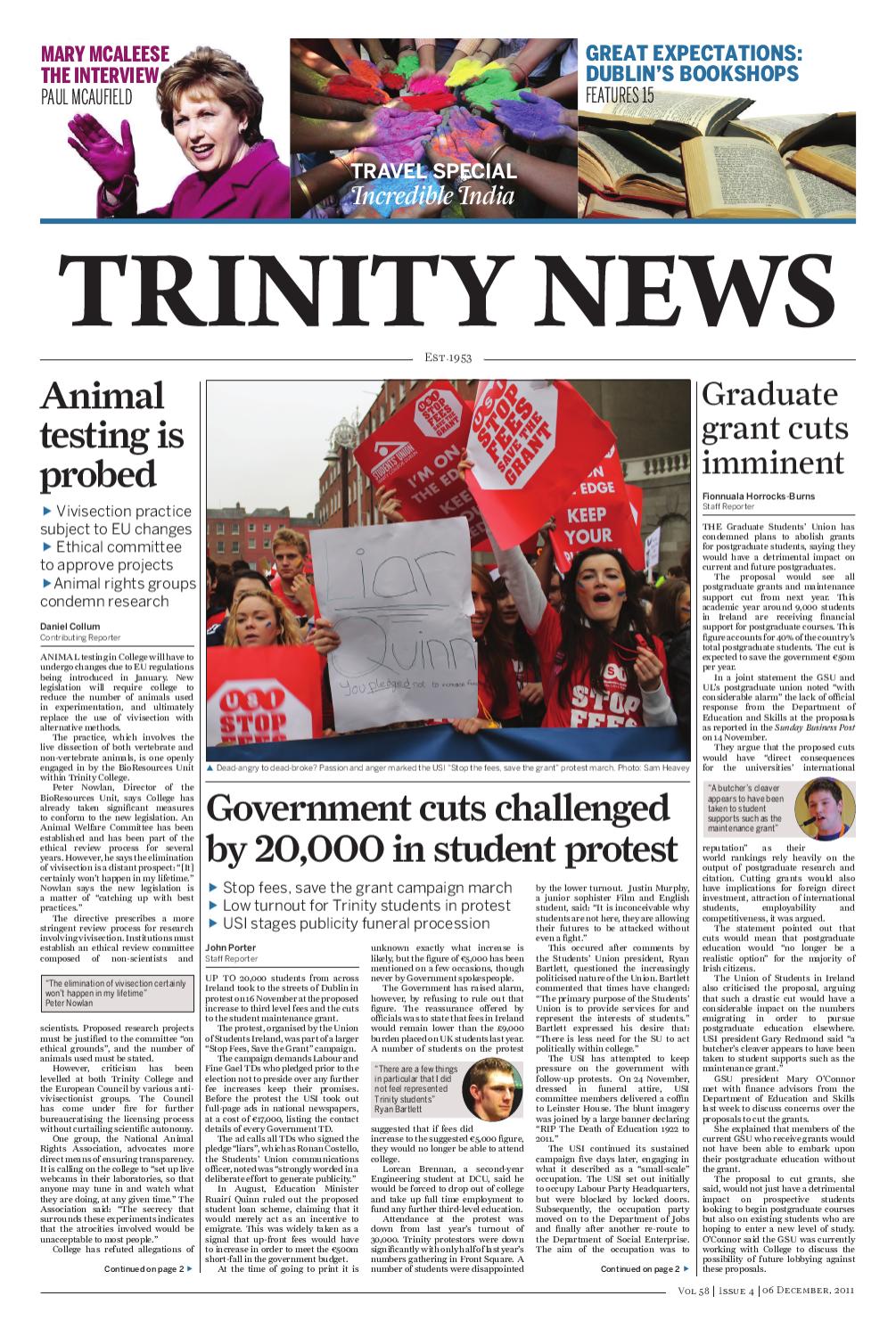 Issue 4 Trinity News by Trinity News - Issuu