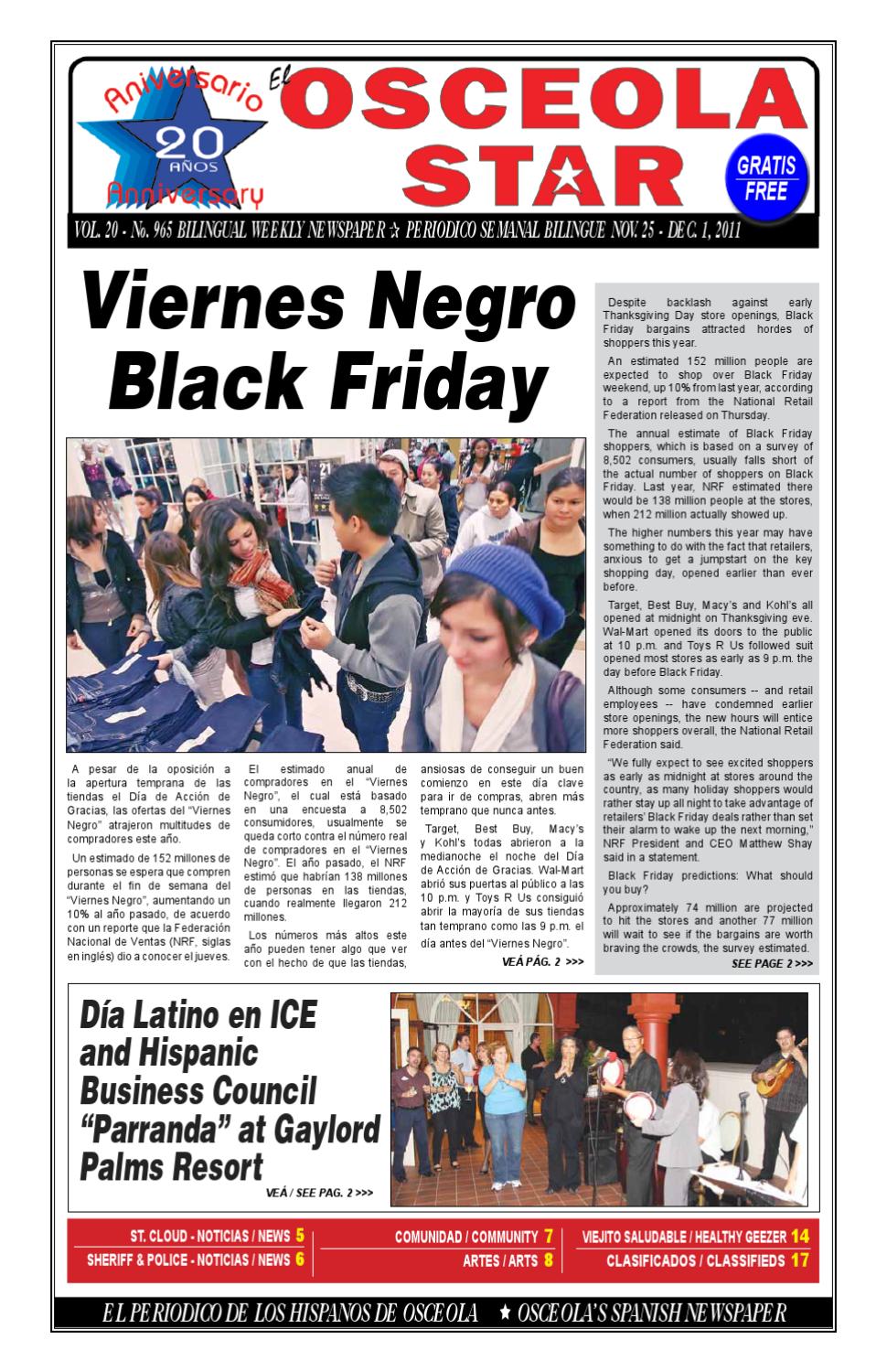El Osceola Star Newspaper 11-25- 12-01 by El Osceola Star Newspaper - Issuu