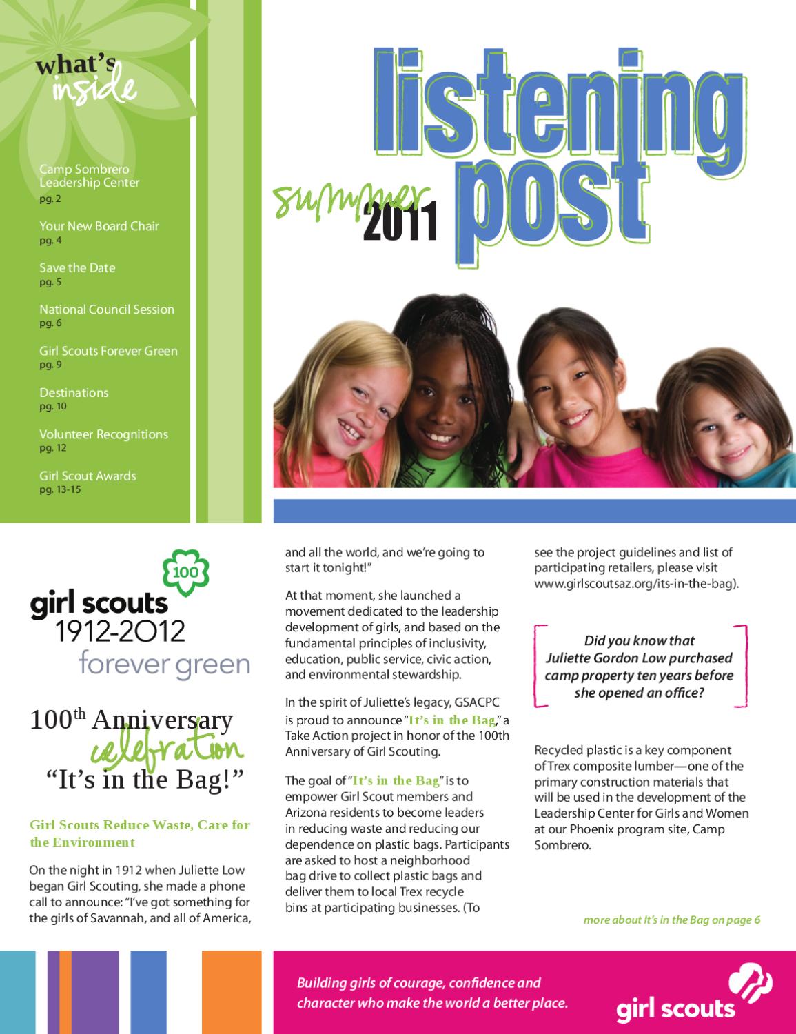 Listening Post Spring/Summer 2011 by Girl Scouts–Arizona Cactus-Pine ...