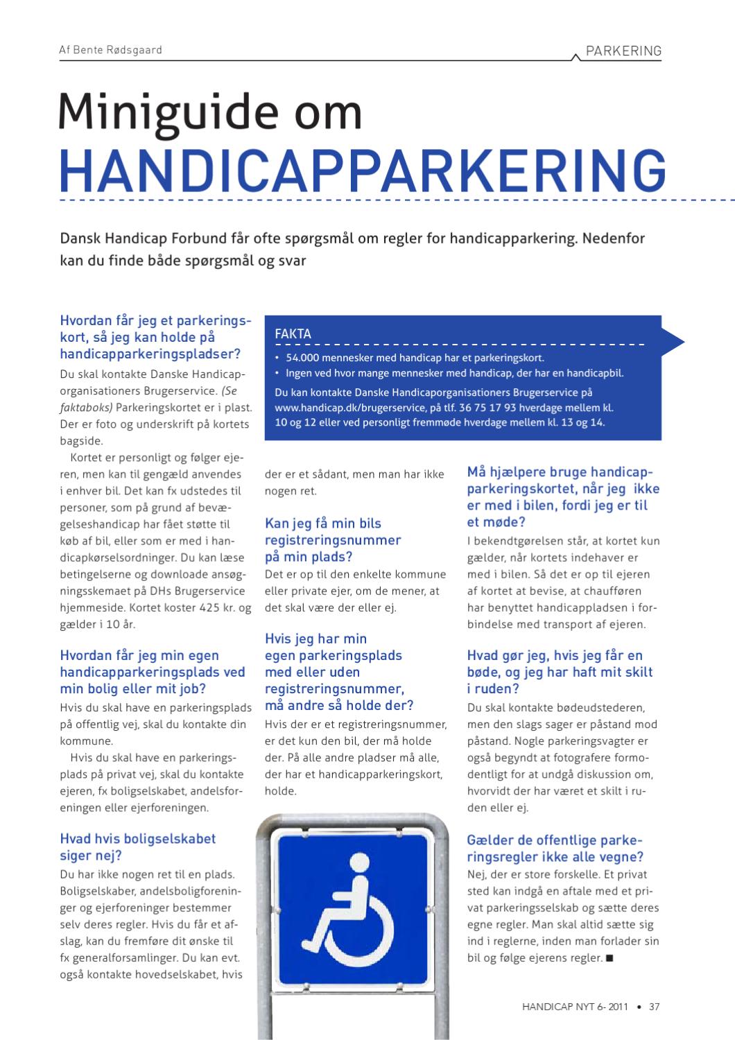 Handicap-nyt nr. 6, 2011 by Dansk Handicap Forbund - Issuu