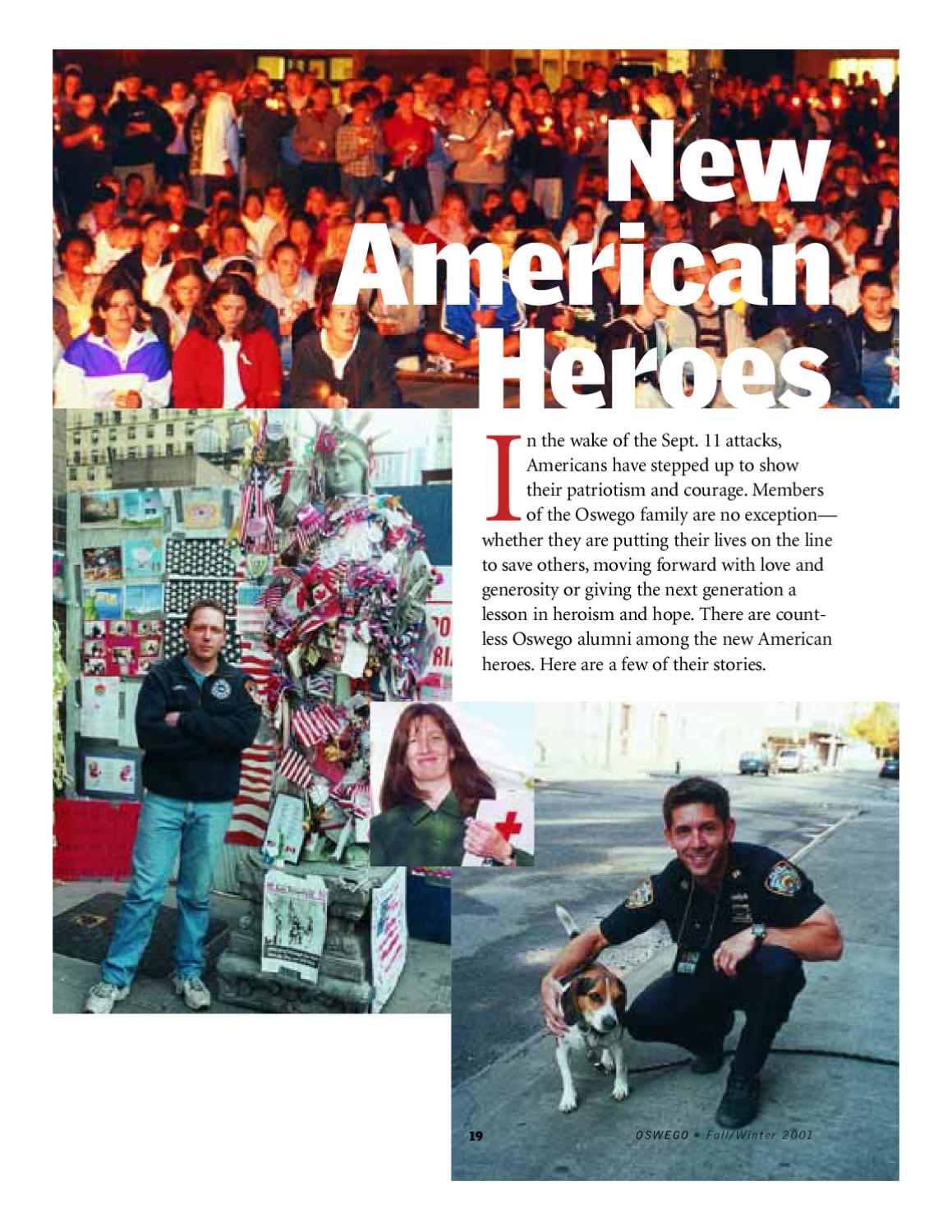 New American Heroes Feature Fall/Winter 2001 by Oswego Alumni ...