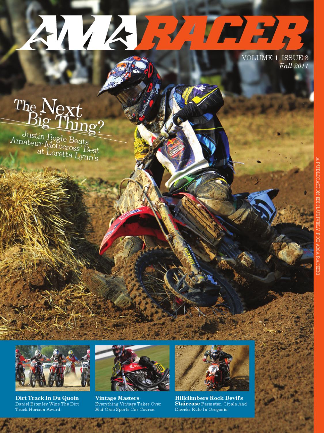AMA Racer, Fall 2011 by American Motorcyclist Association - Issuu