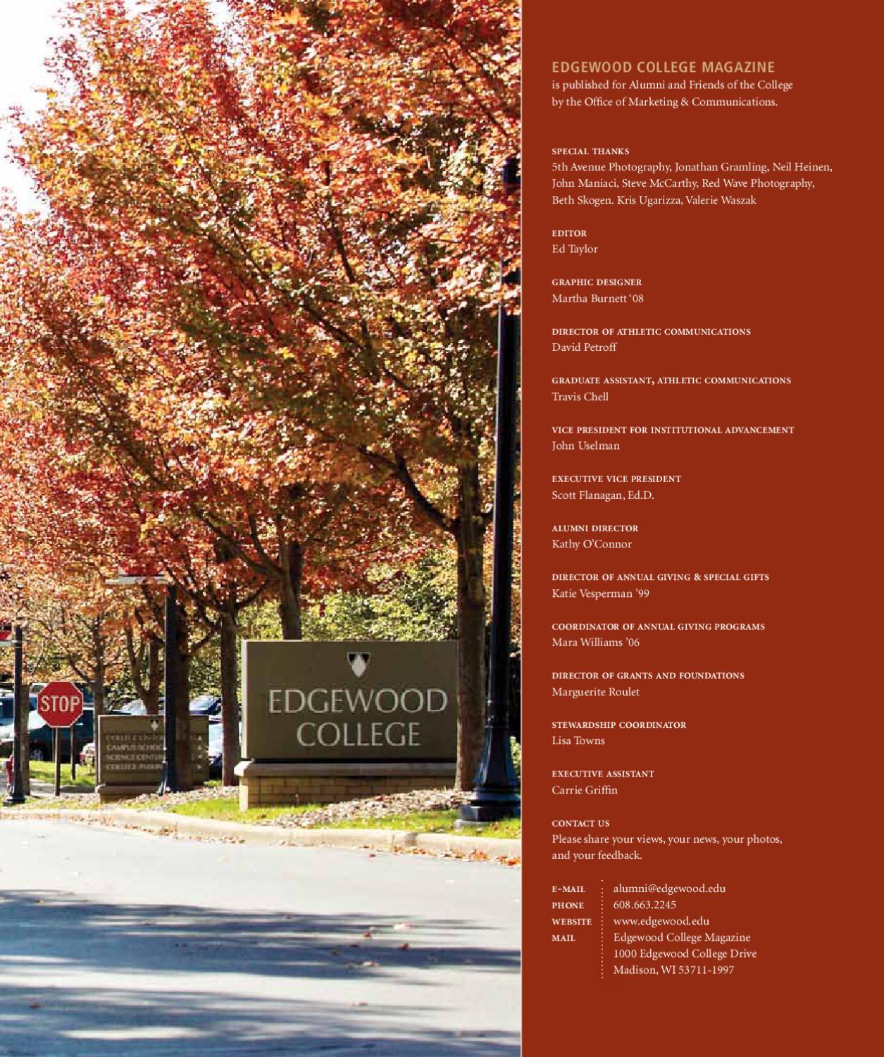 Edgewood College Magazine - Winter 2011 by Edgewood College - Issuu