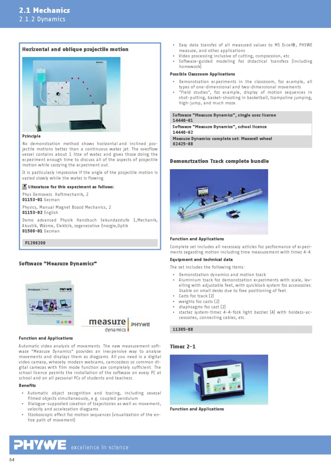 EN PHYWE Catalogue Physics by PHYWE Systeme GmbH & Co KG - Issuu