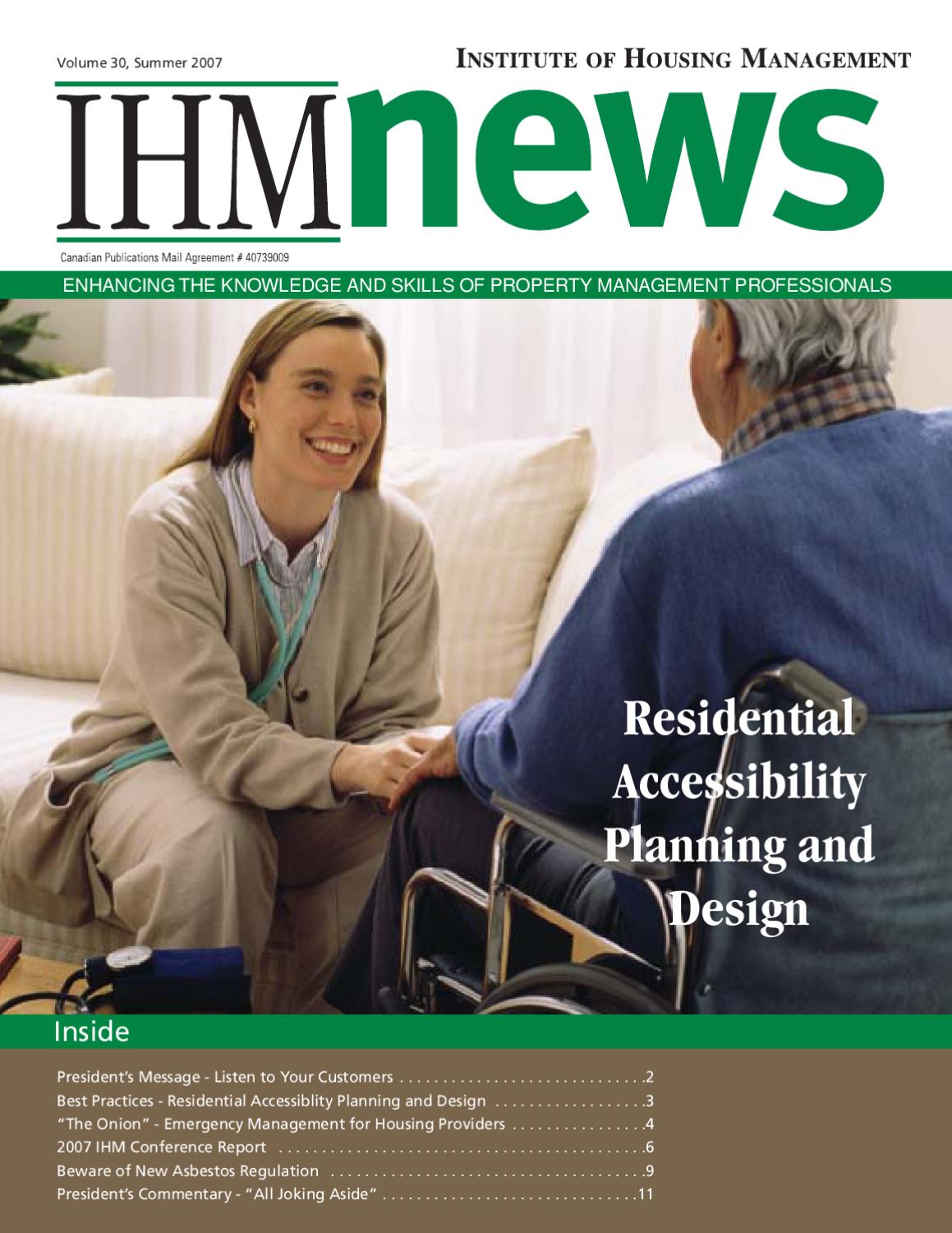 IHM News, Volume 30, Summer 2007 by LS Graphics - Issuu