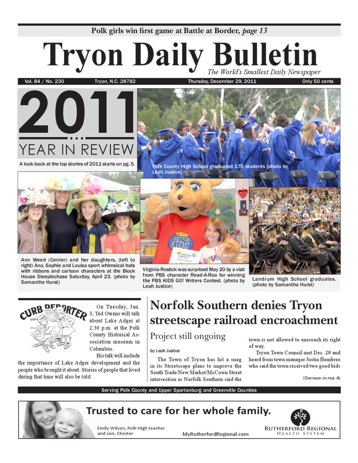 20111229Bulletin by Tryon Daily Bulletin - Issuu