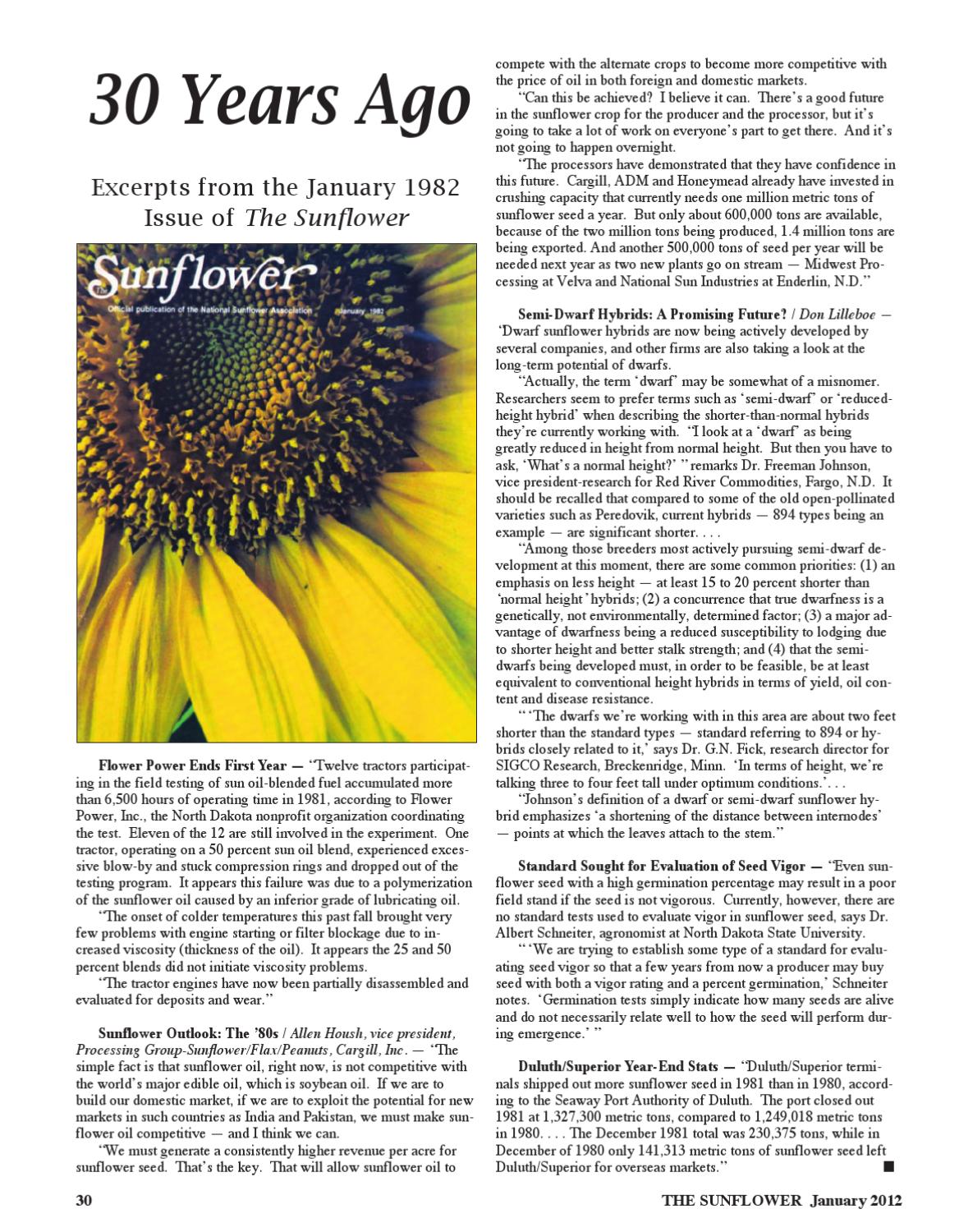 The Sunflower Magazine - January 2012 by Forum Communications Printing ...