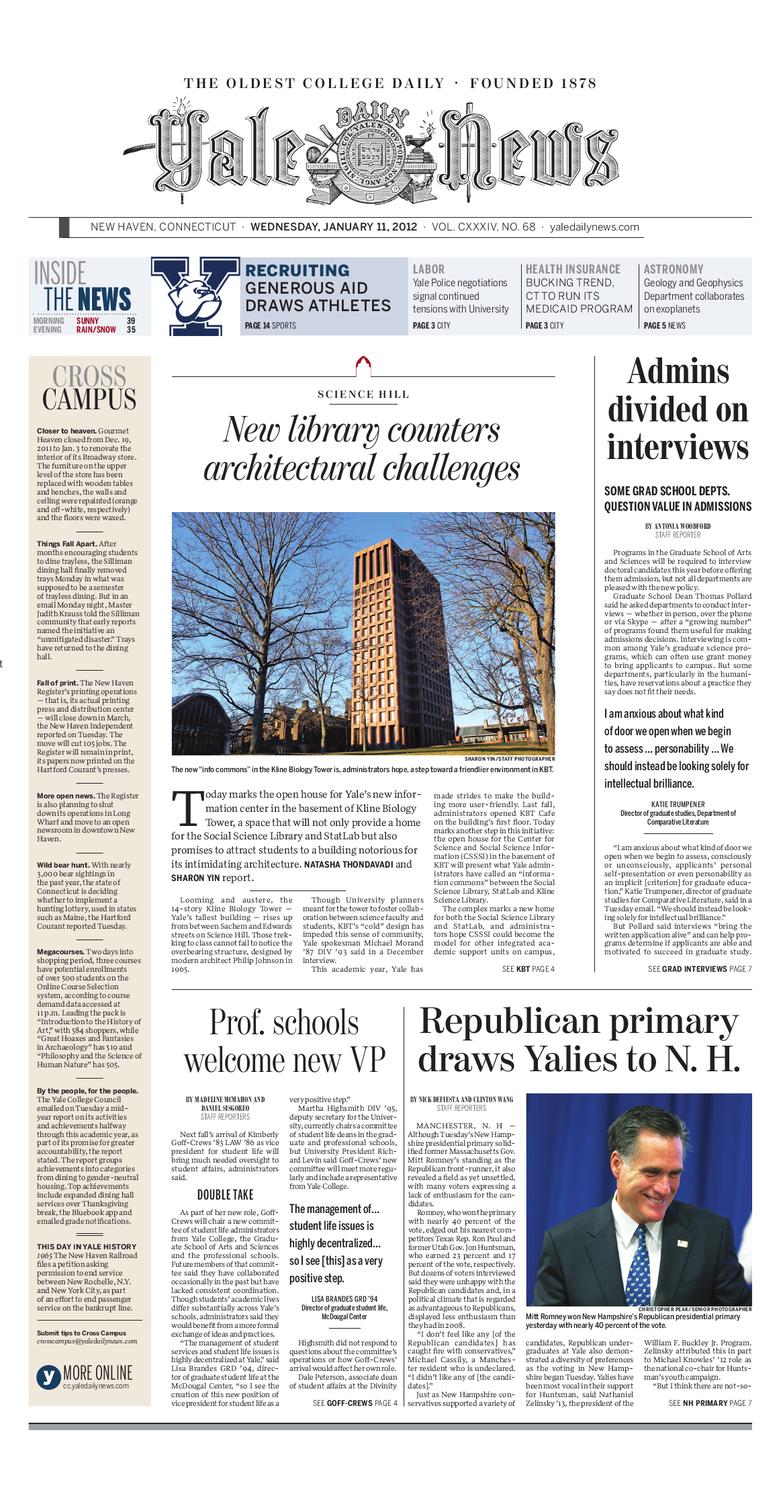 Yale Daily News by Yale Daily News - Issuu