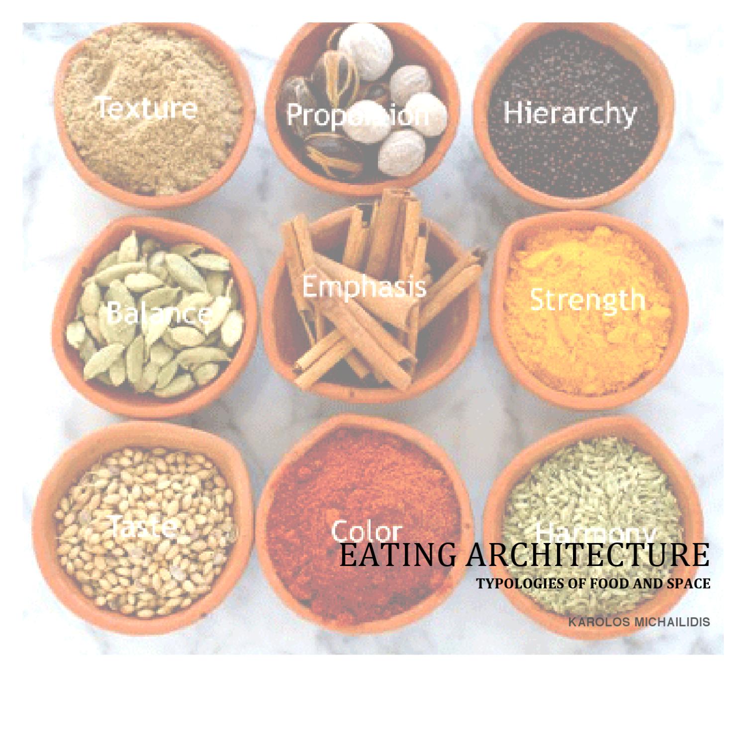Eating Architecture: Typologies of Food and Space by KAROLOS ...