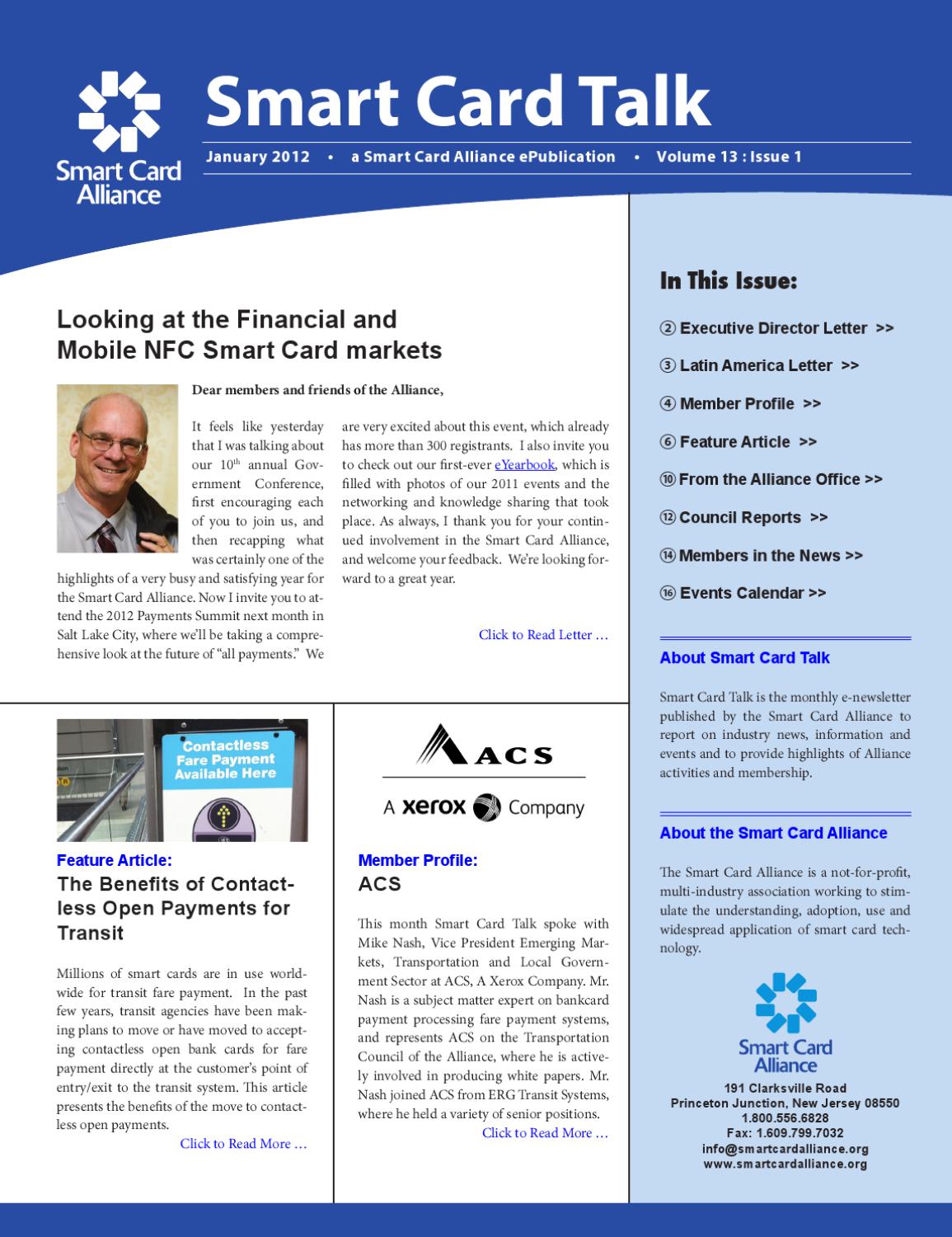 Smart Card Talk, January Issuue by Secure Technology Alliance - Issuu