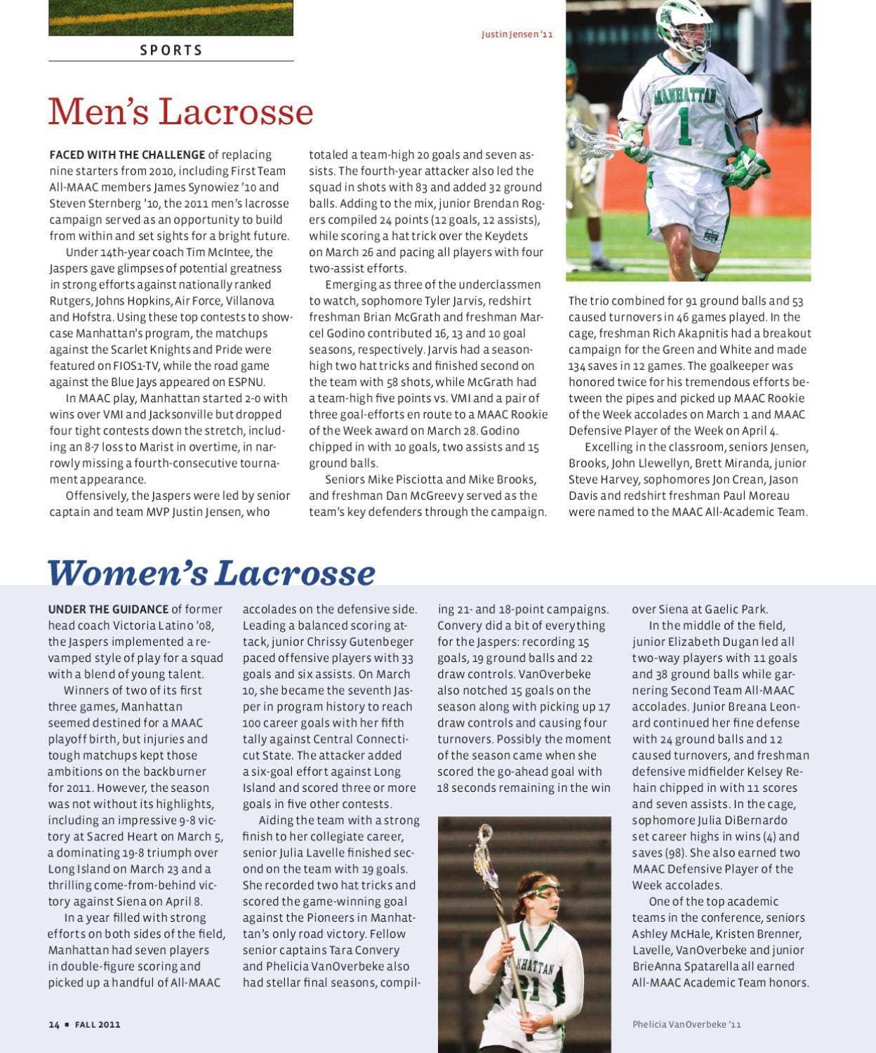 Manhattan Magazine Fall 2011 by Manhattan University - Issuu