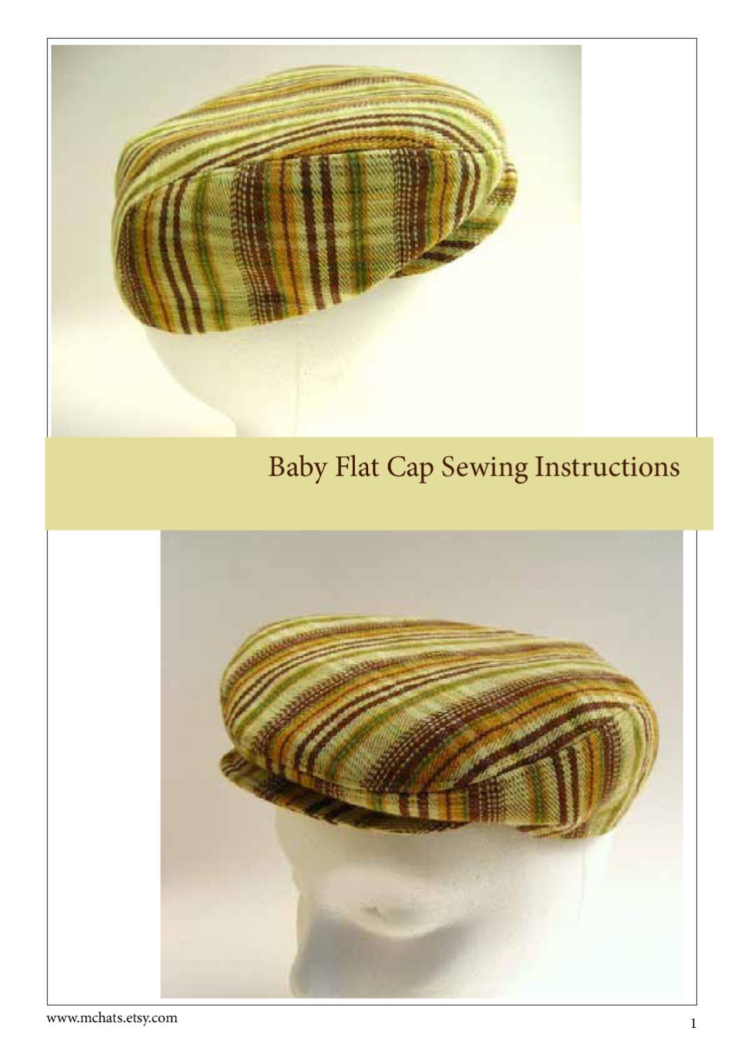 Andy Cap baby hat sewing instructions by mchats - Issuu