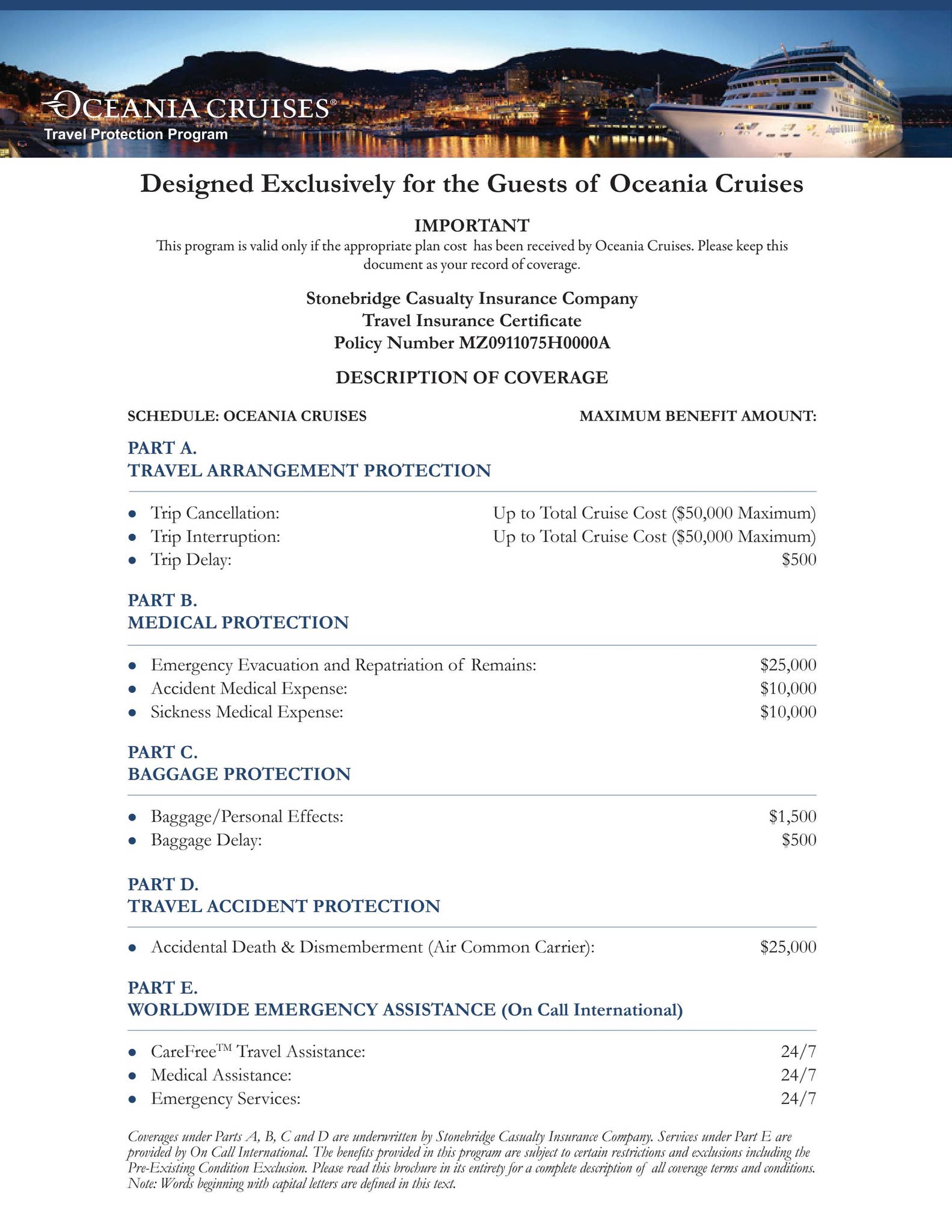 Oceania Travel Insurance Description of Coverage by Hazel Boone - Issuu