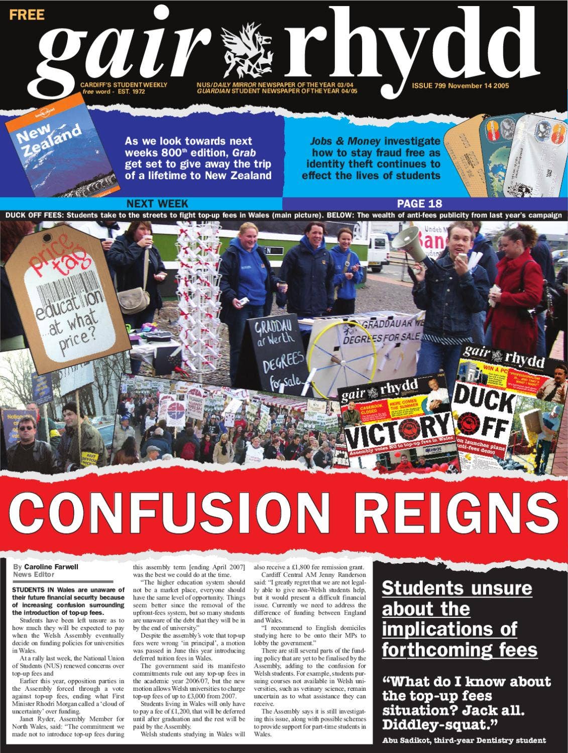 gair rhydd - Issue 799 by Cardiff Student Media - Issuu