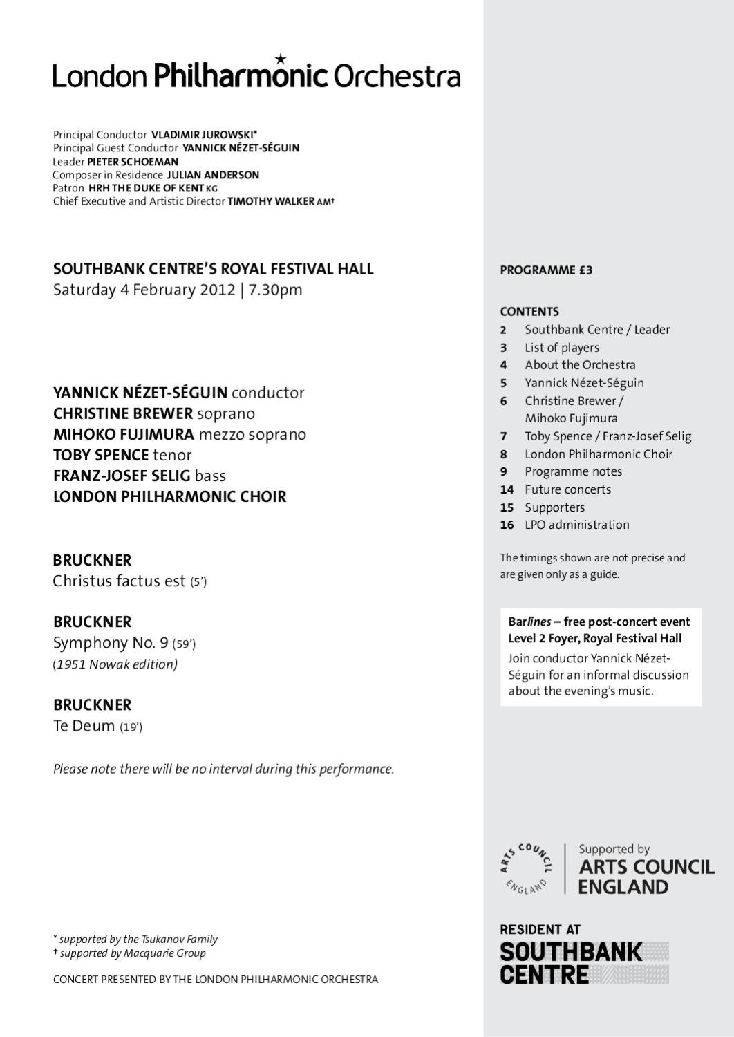 LPO Programme notes 4 Feb 2012 by London Philharmonic Orchestra - Issuu