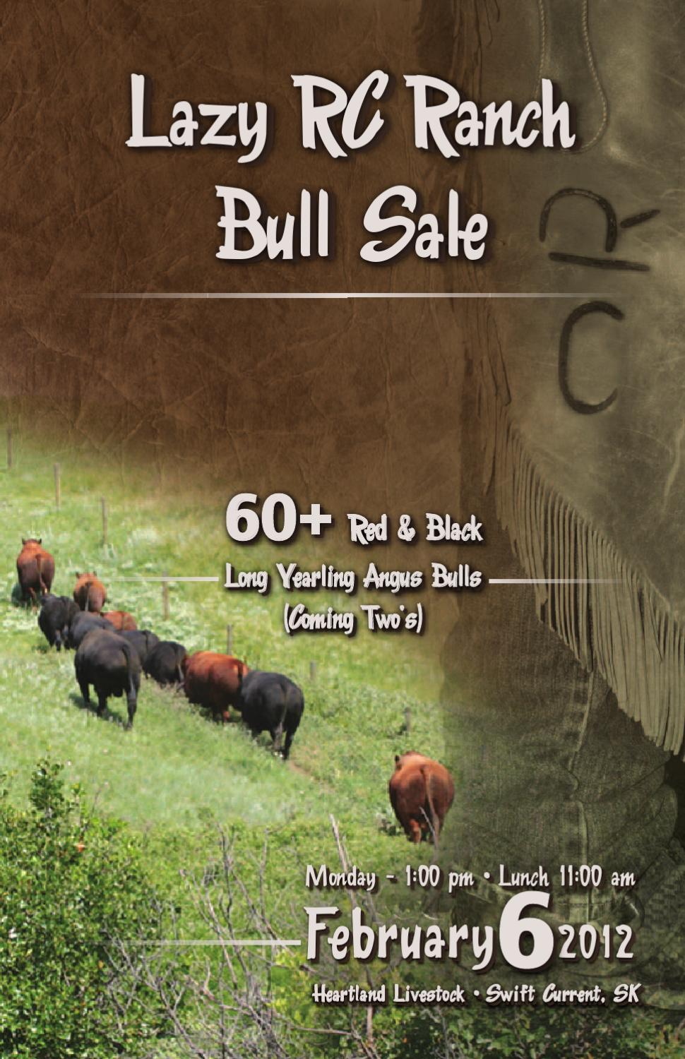 Lazy RC Ranch Bull Sale by Canadian Angus Association - Issuu