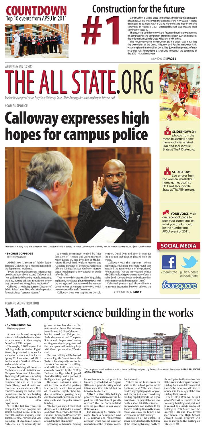 Jan. 18, 2012 by The All State - Issuu