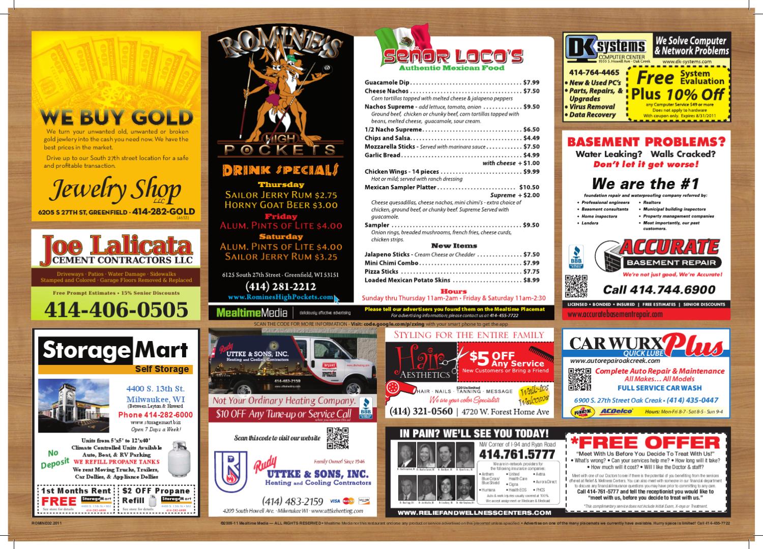 Romines Mexican Restaurant by Mealtime Media - Issuu