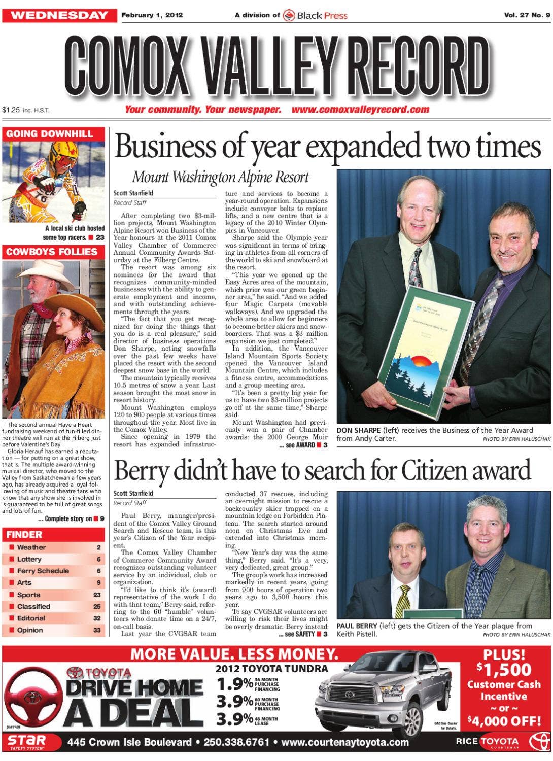 Wednesday February 1, 2012 Comox Valley Record by Comox Valley Record ...