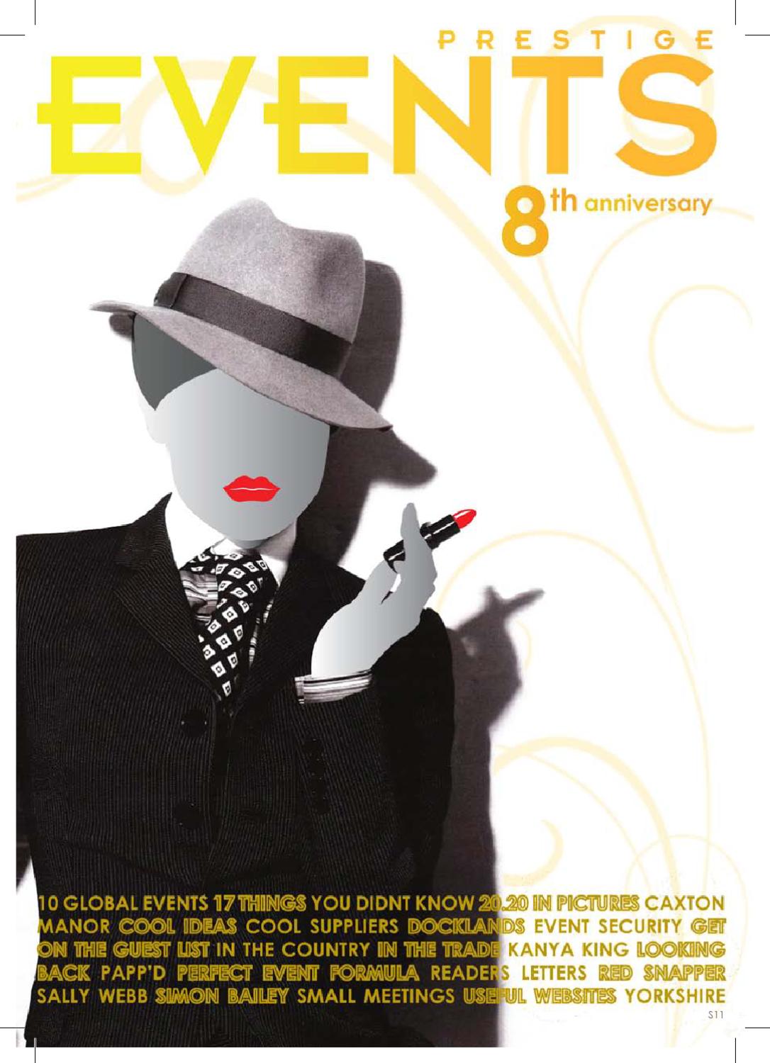 PRESTIGE EVENTS MAGAZINE 8TH BIRTHDAY EDITION by Prestige Events ...