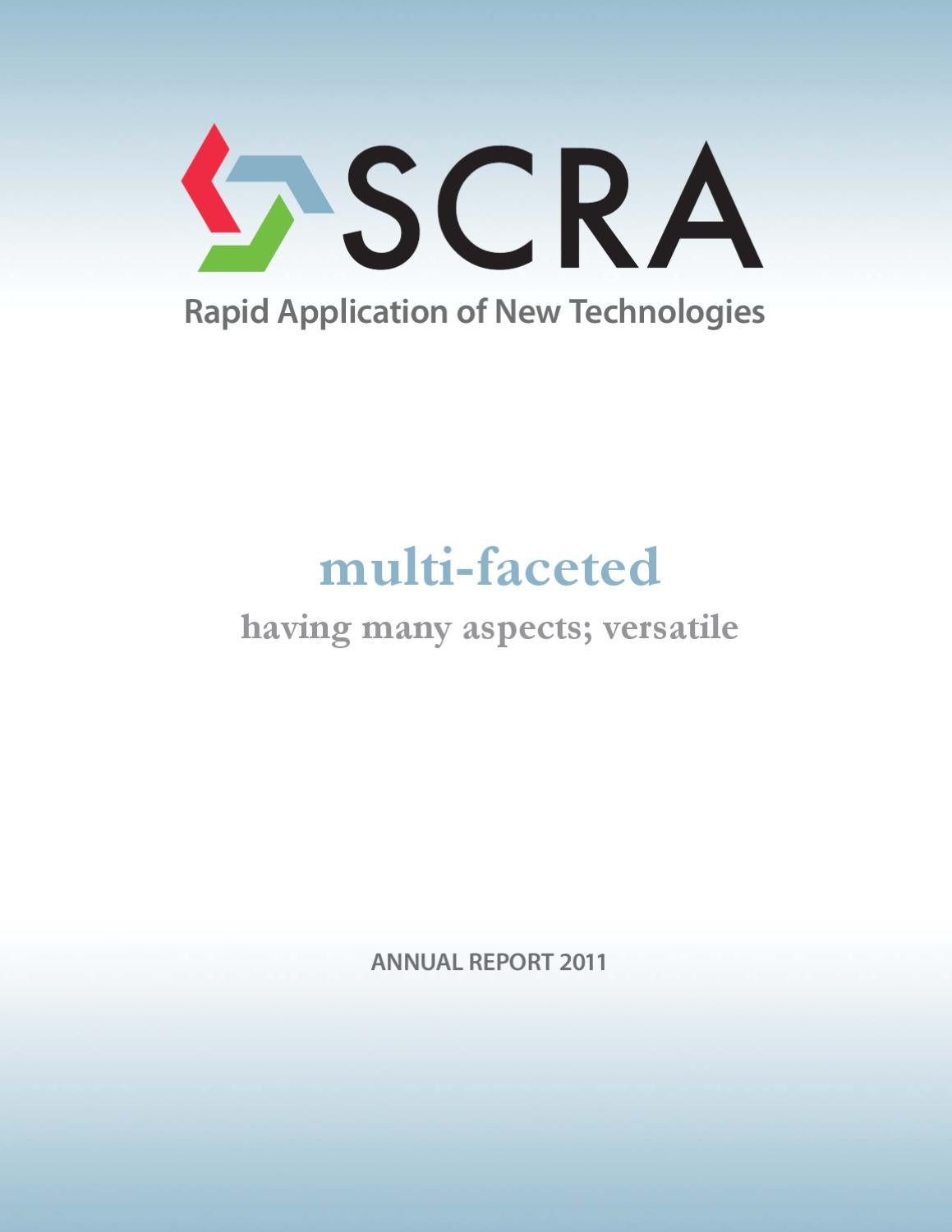SCRA Annual Report 2011 by SCRA - Issuu