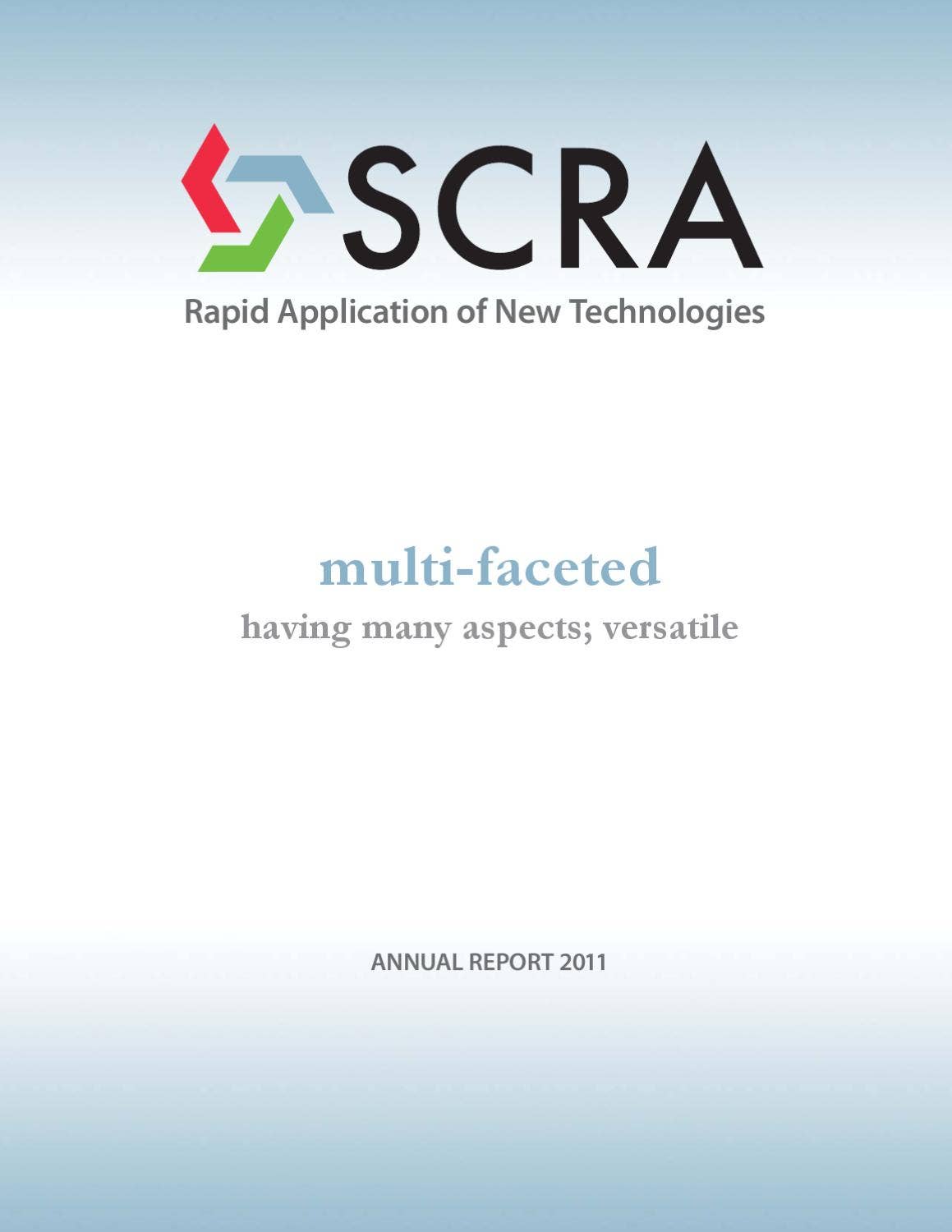SCRA Annual Report 2011 by SCRA - Issuu