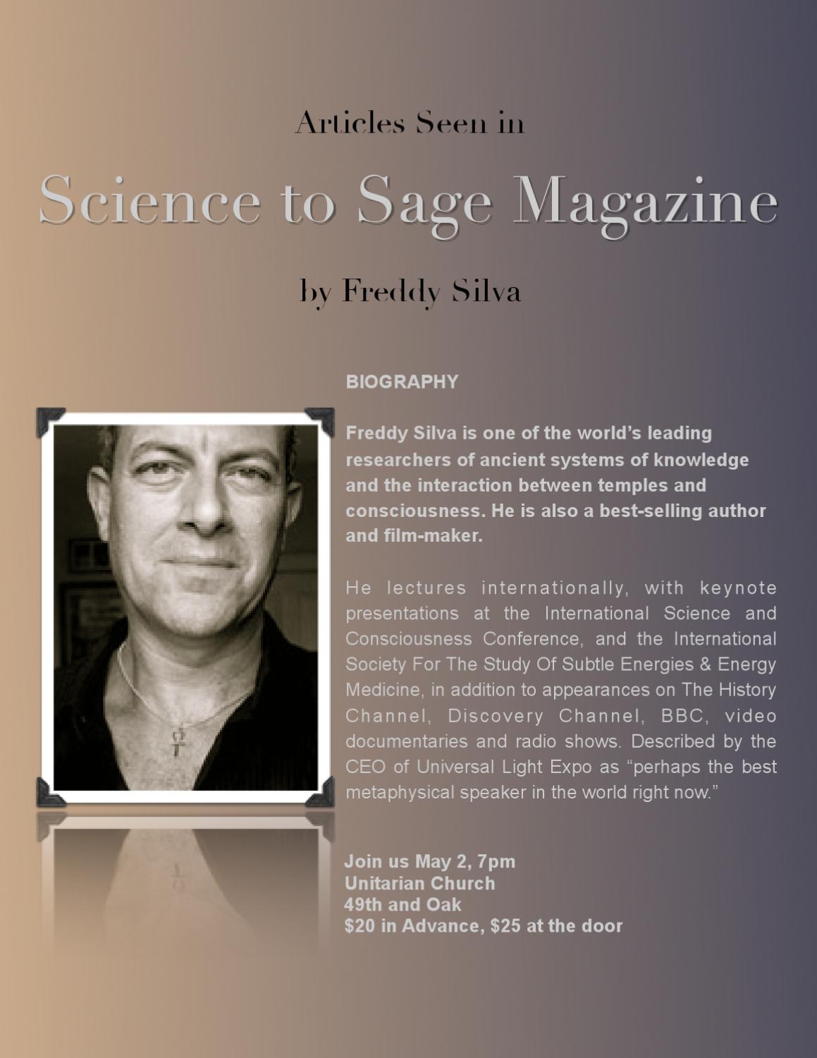 Freddy Silva Temples and Paradise by Science to Sage - Issuu