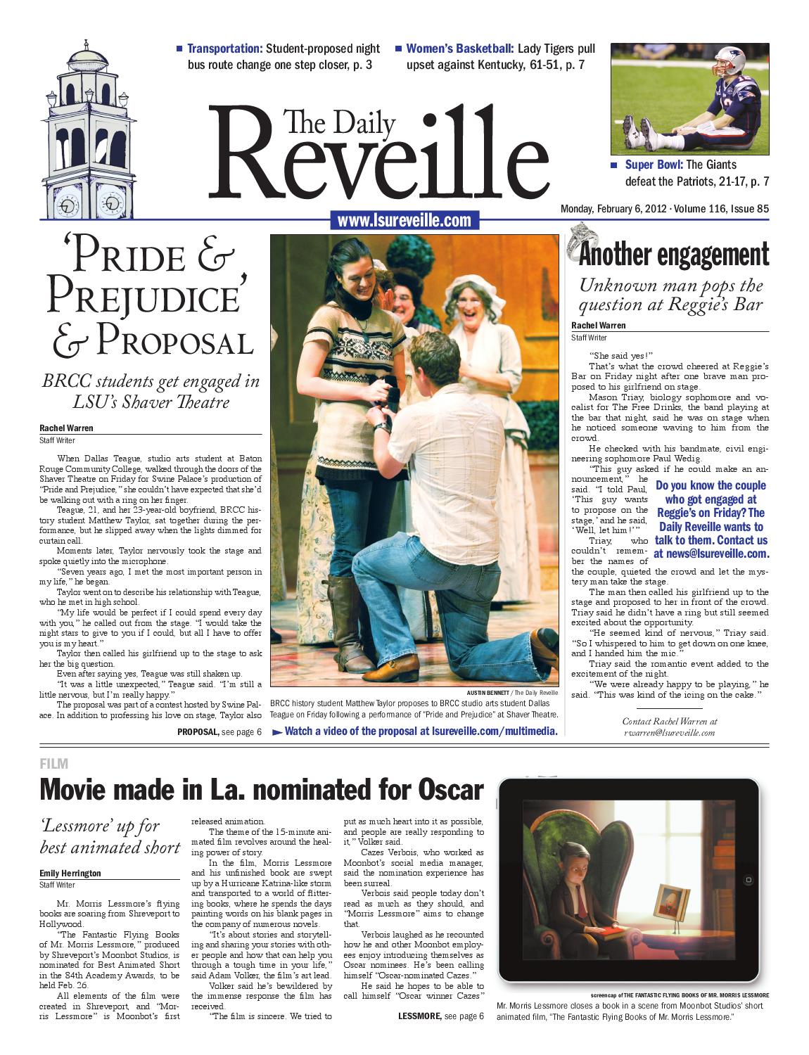 The Daily Reveille - February 6, 2012 by Reveille - Issuu