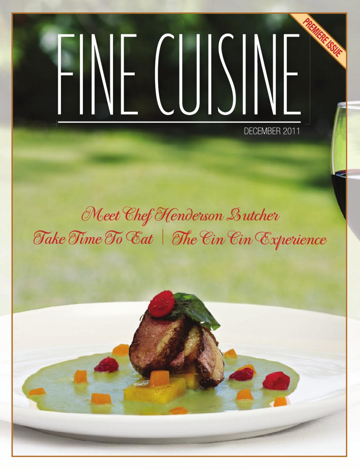 Fine Cuisine December 2011 by Nation Publishing Co. Limited - Issuu